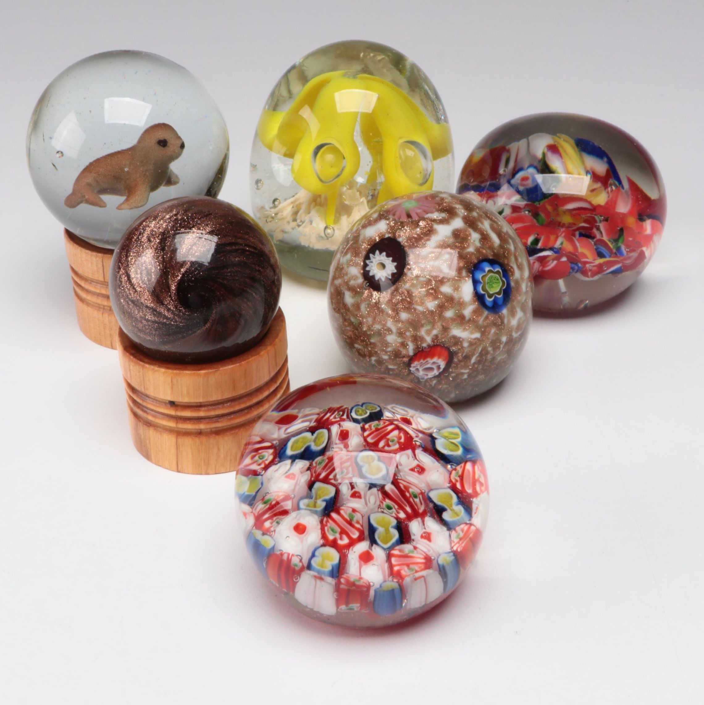 Jim Davis With Murano and Other Art Glass Paperweights | EBTH