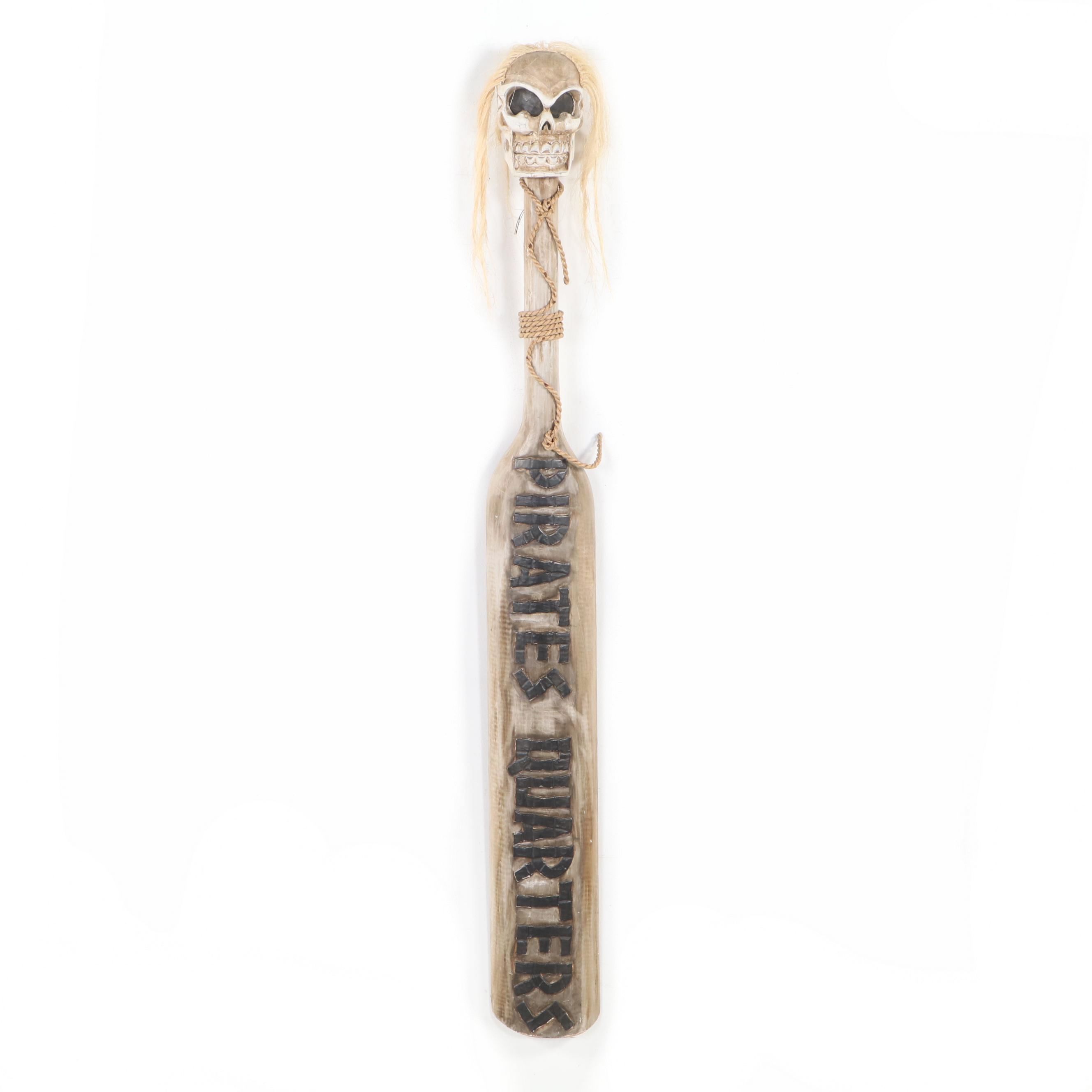 "Pirates Quarters" Decorative Oar Wall Sign | EBTH