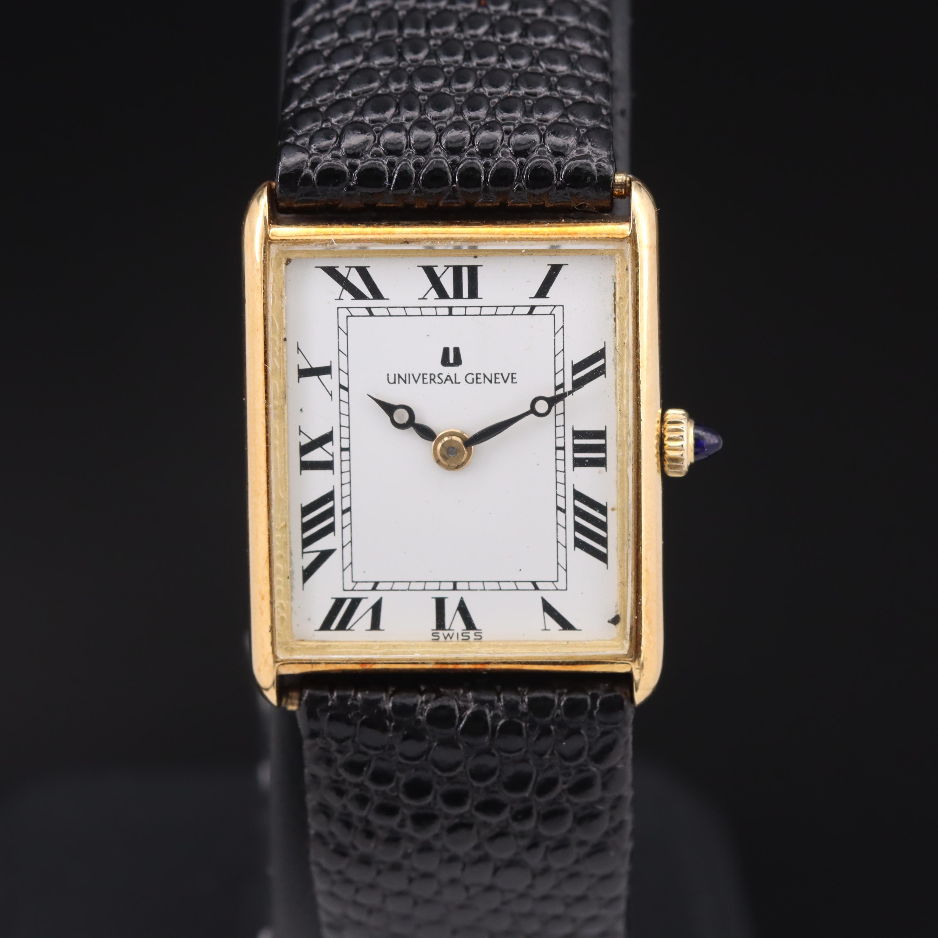 18K Universal Geneve Tank Shape Wristwatch | EBTH