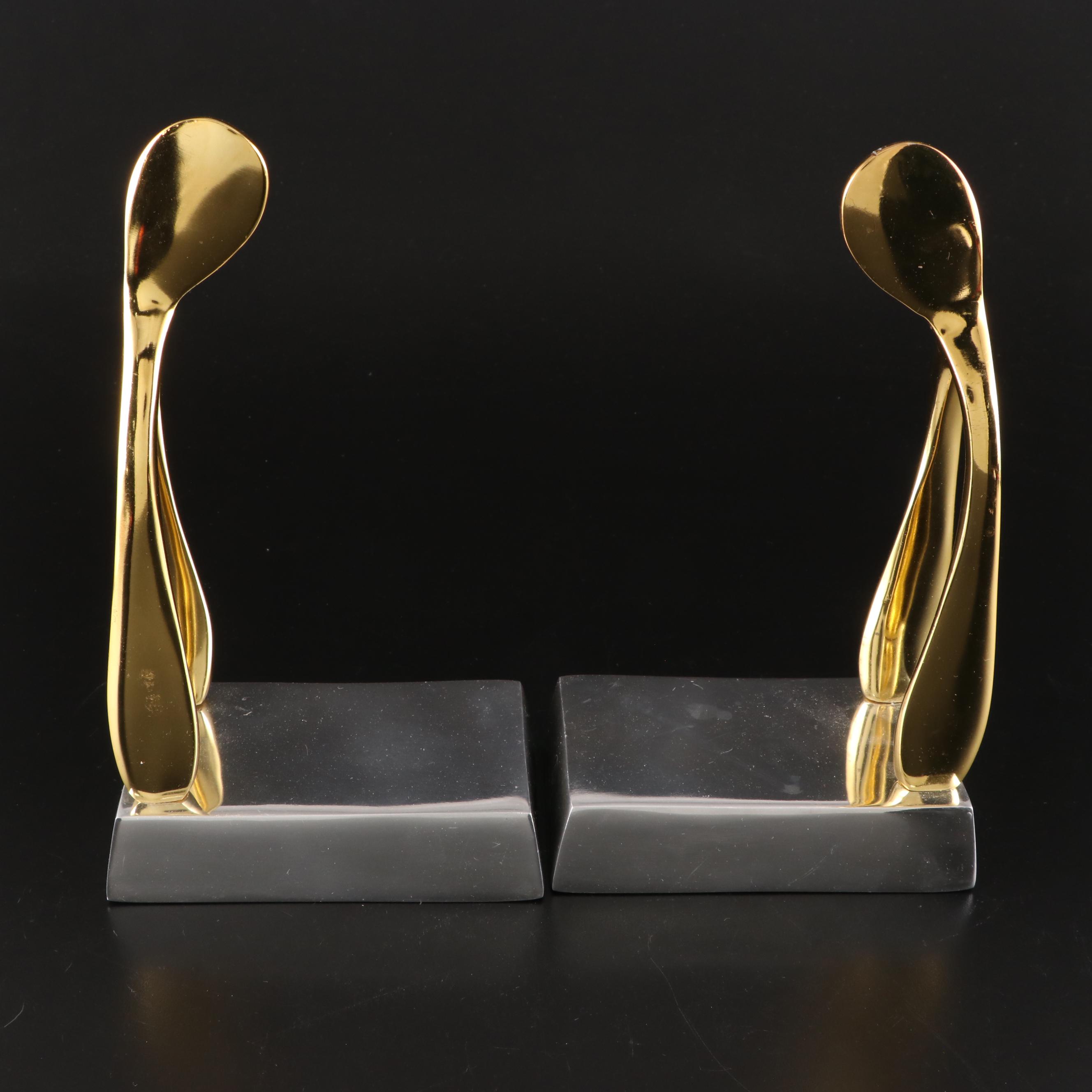Nima Oberoi-Lunares Wishbone Bookends with Pyramid Bank | EBTH