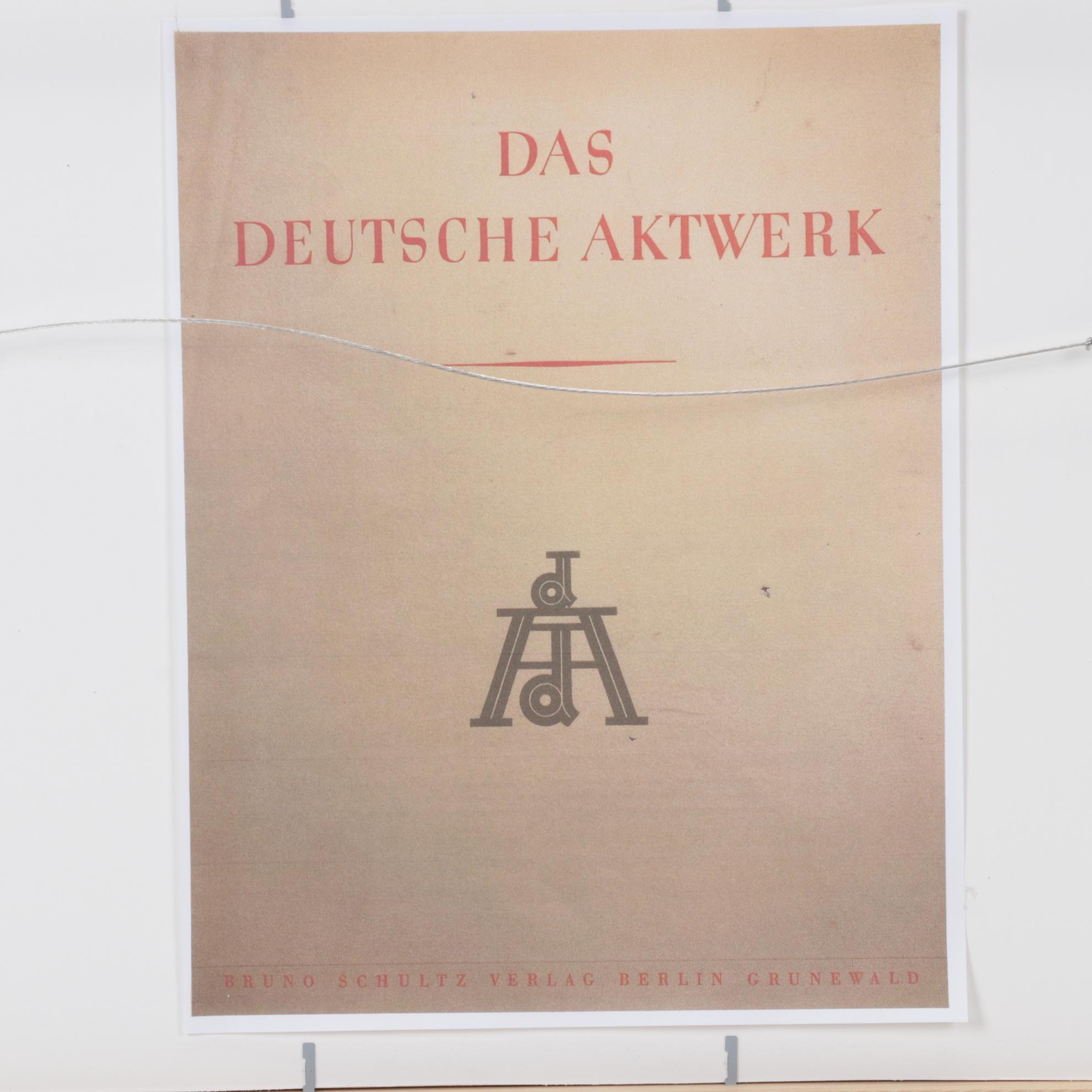 Willy Zielke Nude Portrait Halftone From "Das Deutsche Aktwerk," Circa ...