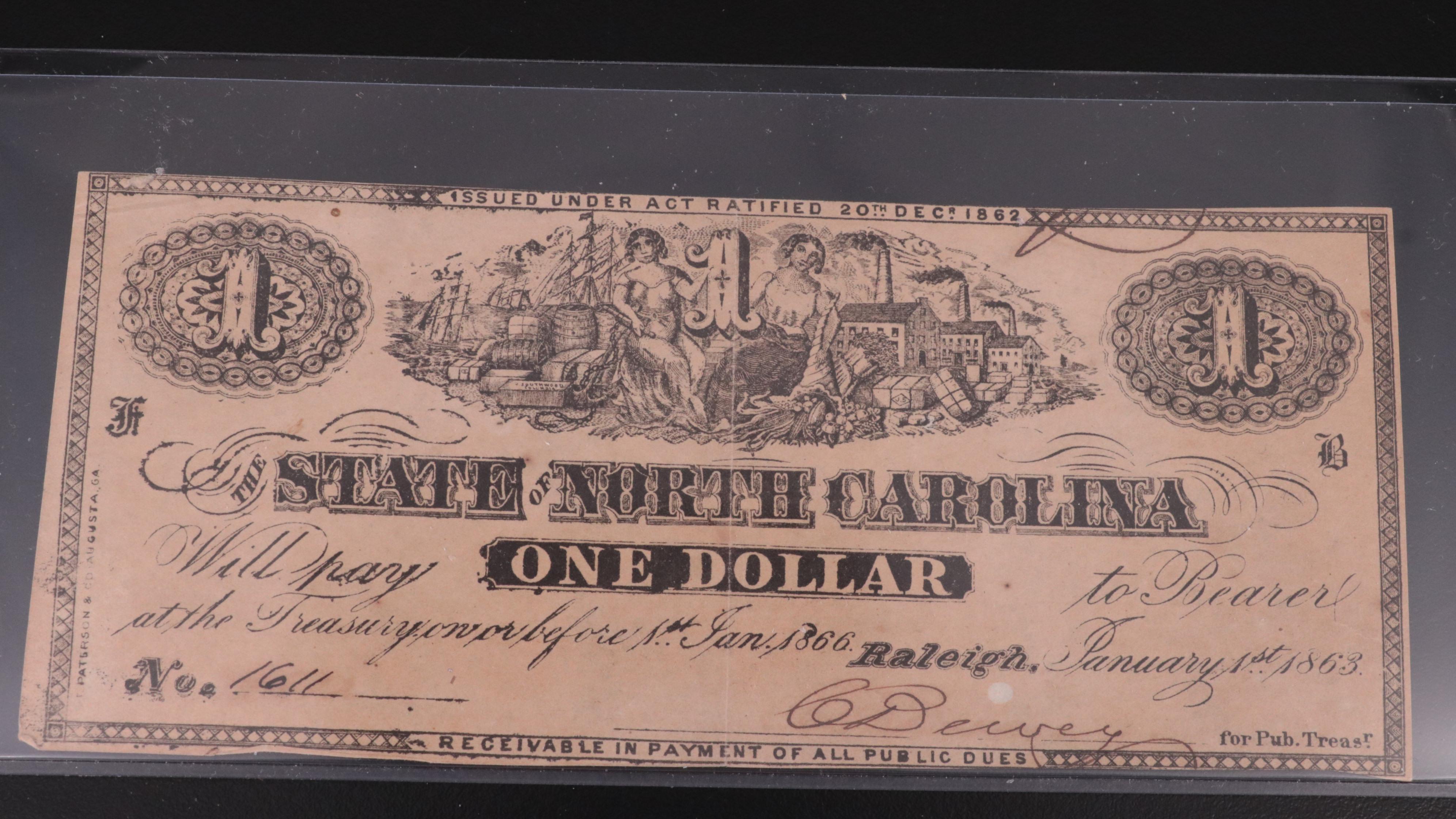 Two Civil War Era Obsolete Bank Notes | EBTH
