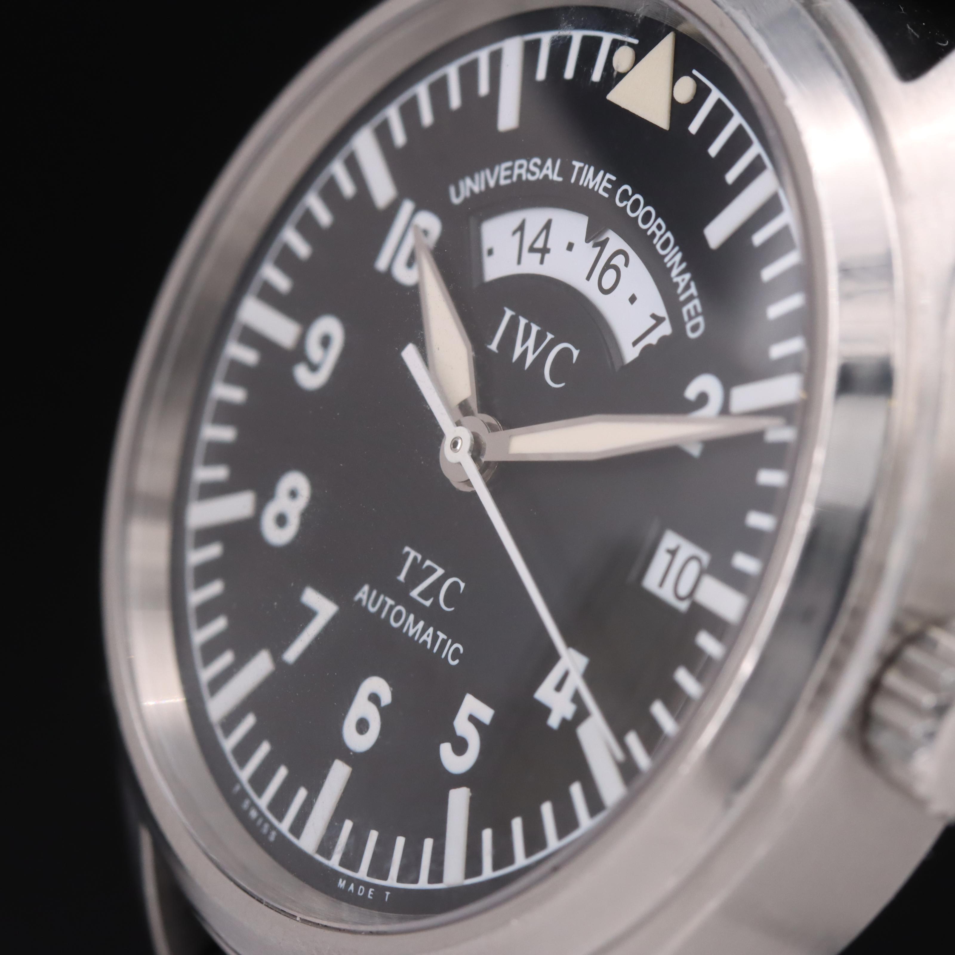 IWC Pilot Spitfire UTC Black TZC Steel Automatic Wristwatch | EBTH