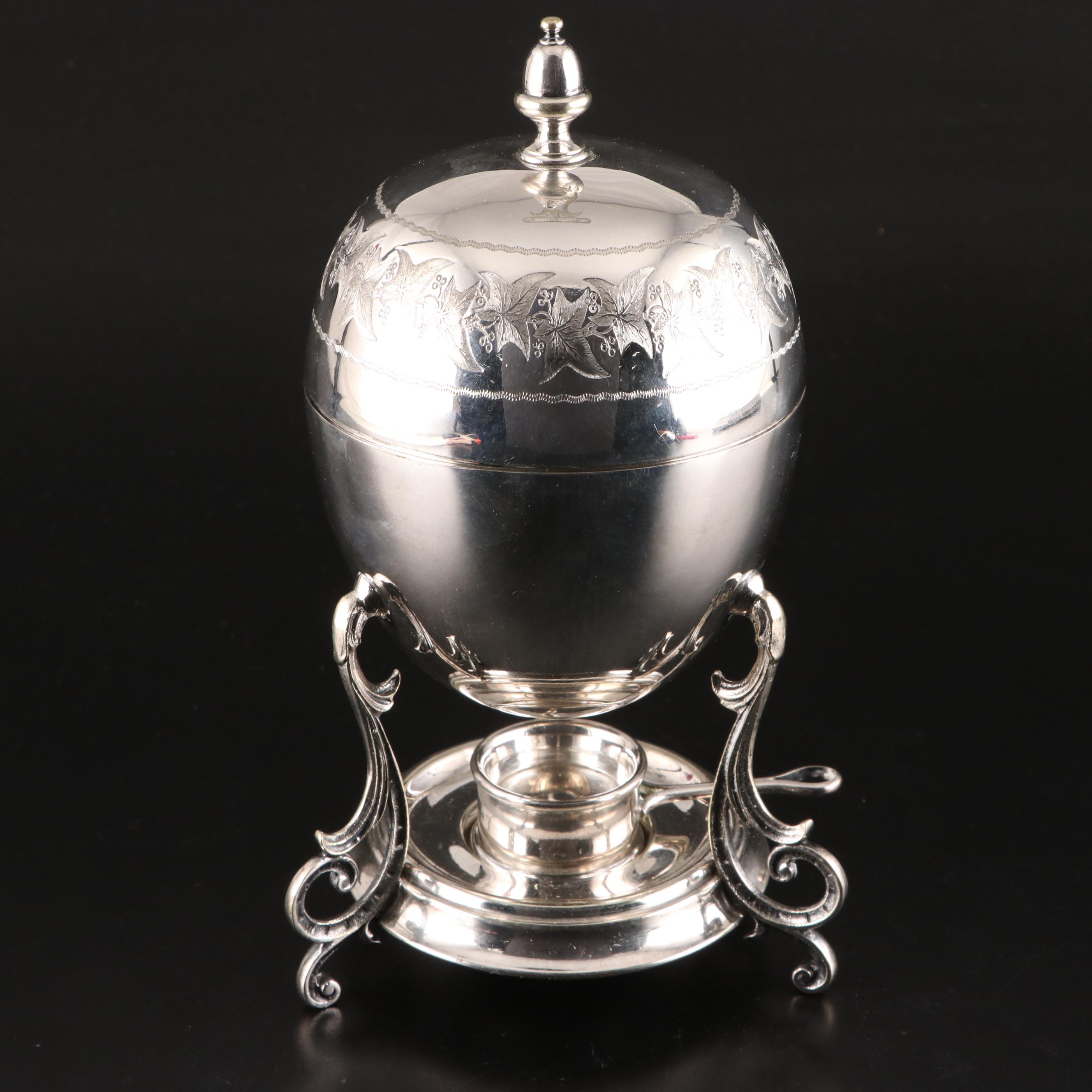 Victorian Style Silver Plate Egg Coddler | EBTH