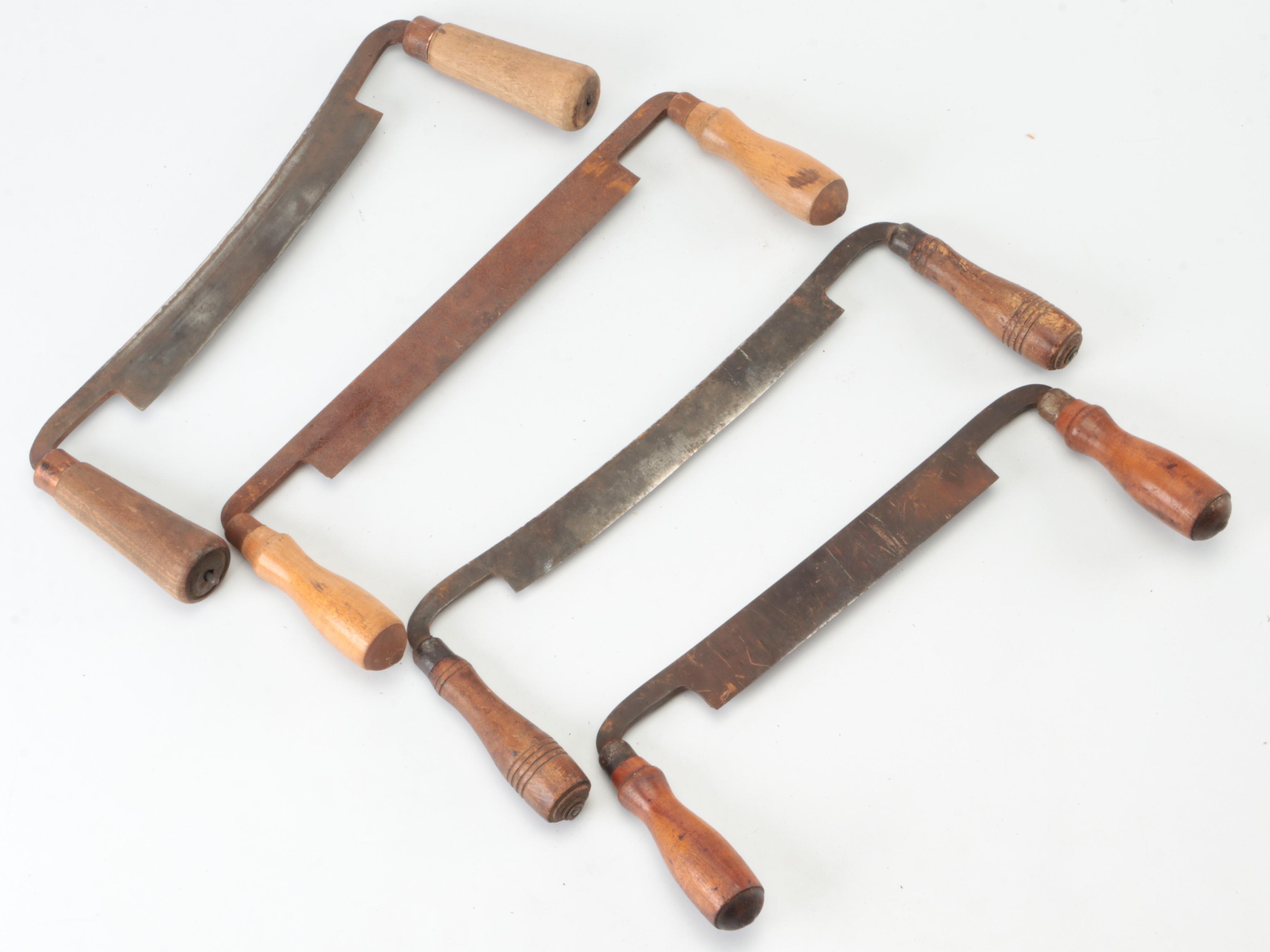 Antique Draw Knives and Logging Saws with Handles | EBTH