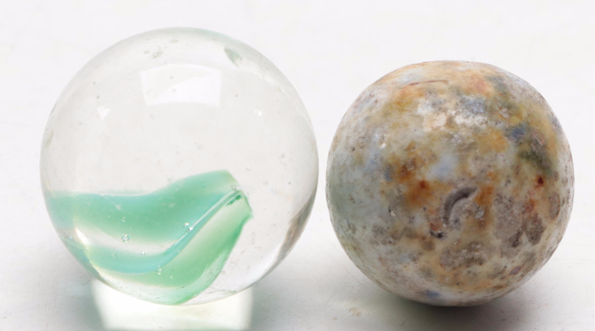 Transitional Glass, Bennington Clay and More Marble Collection, Antique ...