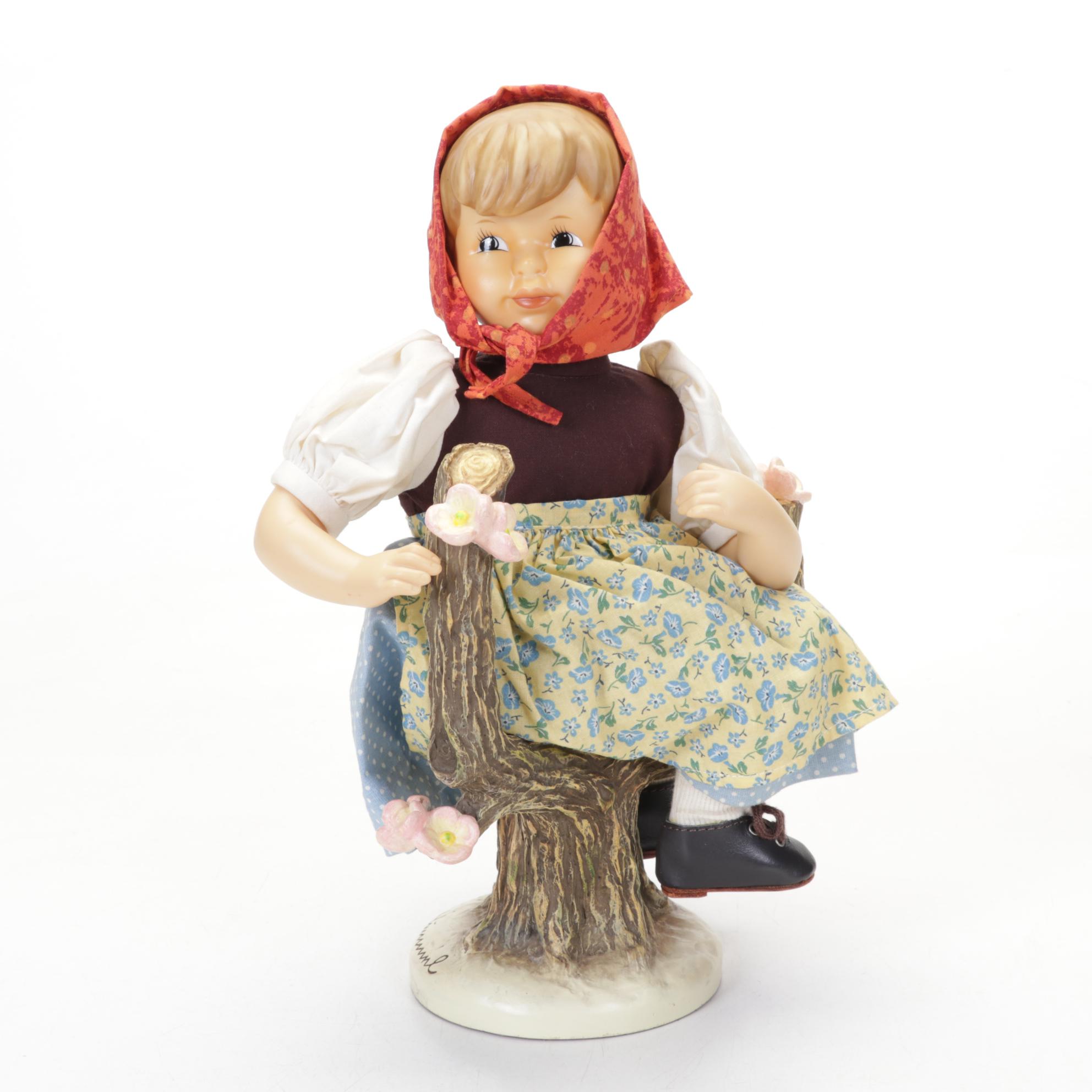 Goebel "Apple Tree Boy" and "Apple Tree Girl" Porcelain Hummel Dolls | EBTH