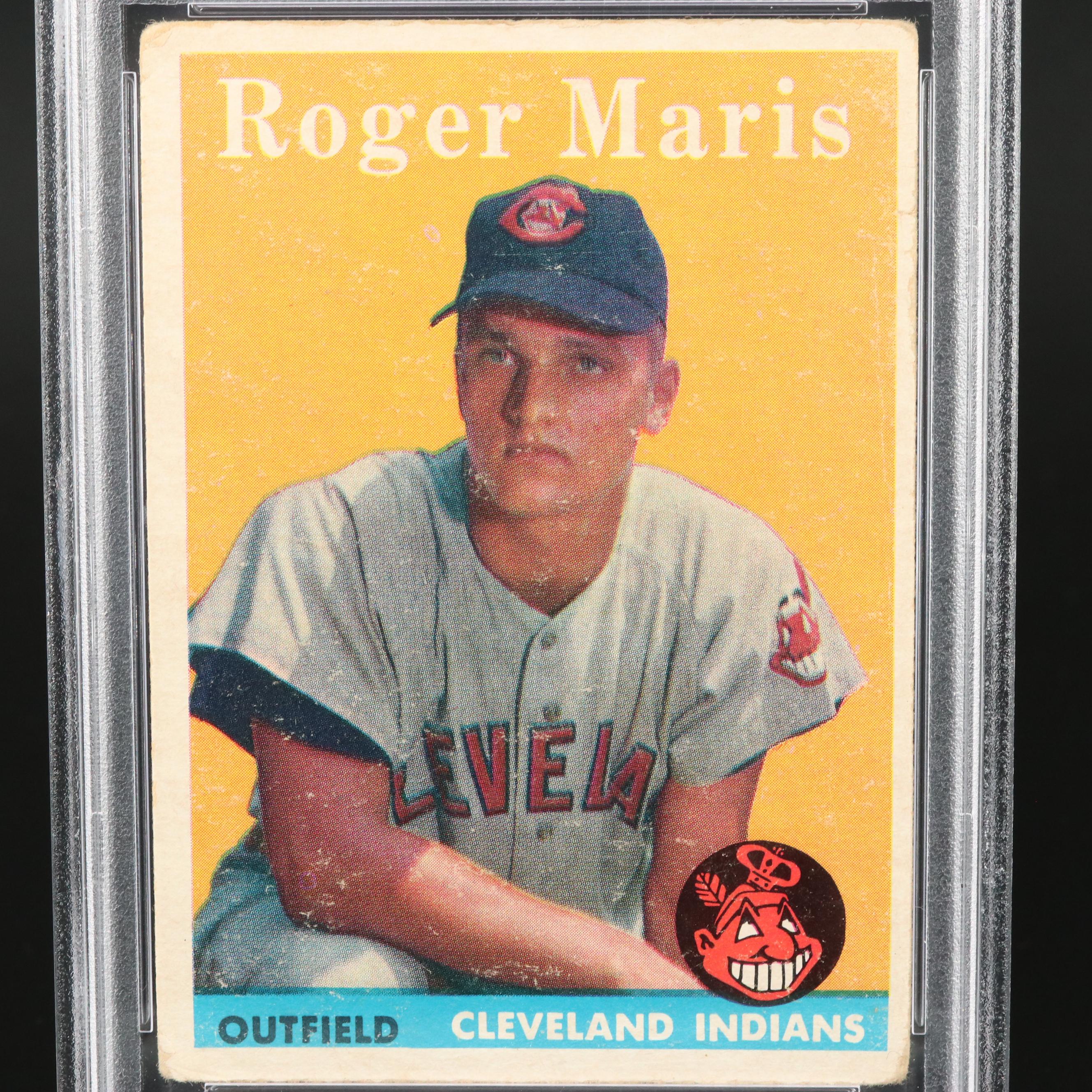 1958 Topps Roger Maris #47 Cleveland Indians Graded PSA 2 Good | EBTH