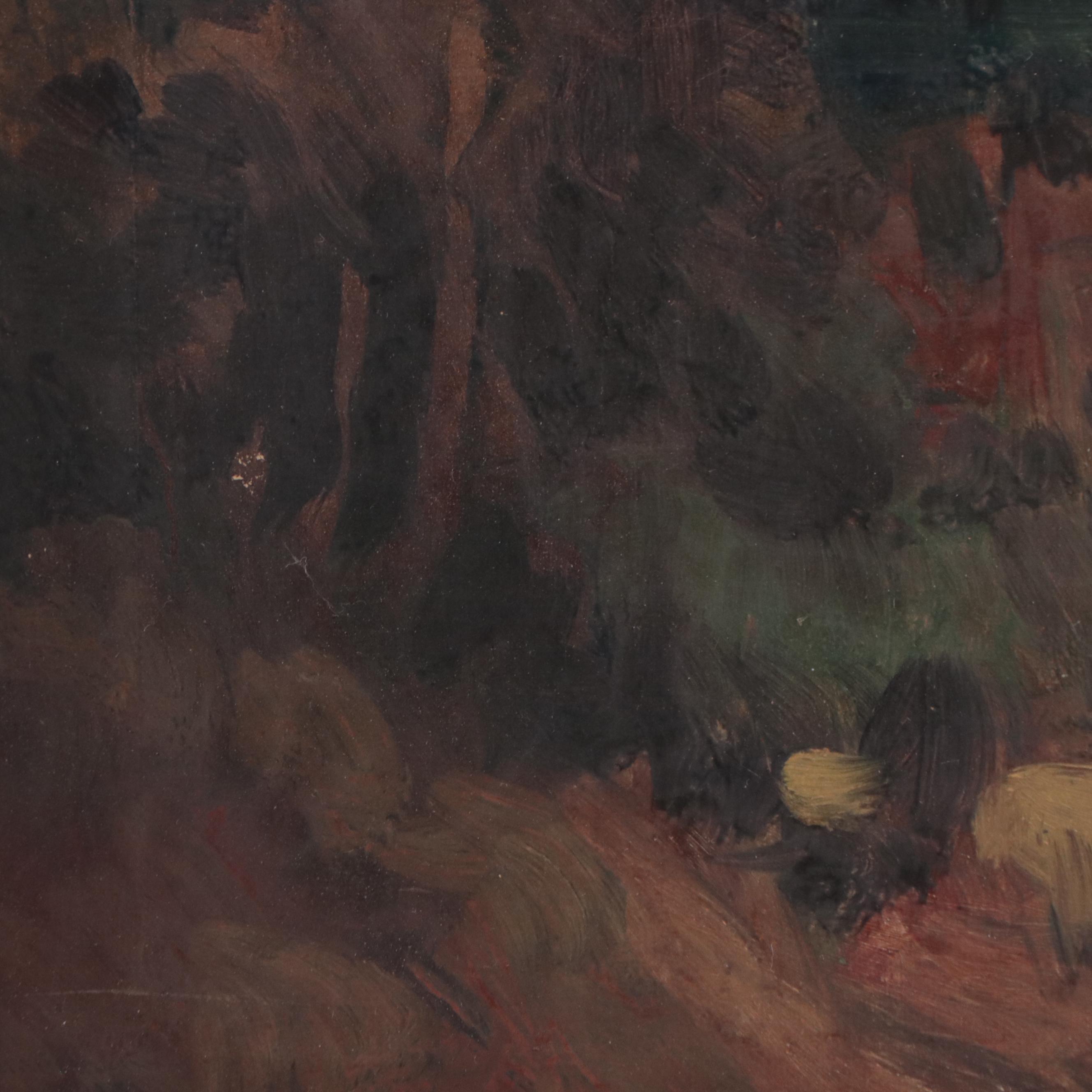 Post-Impressionist Style Landscape Oil Painting, Early 20th Century | EBTH