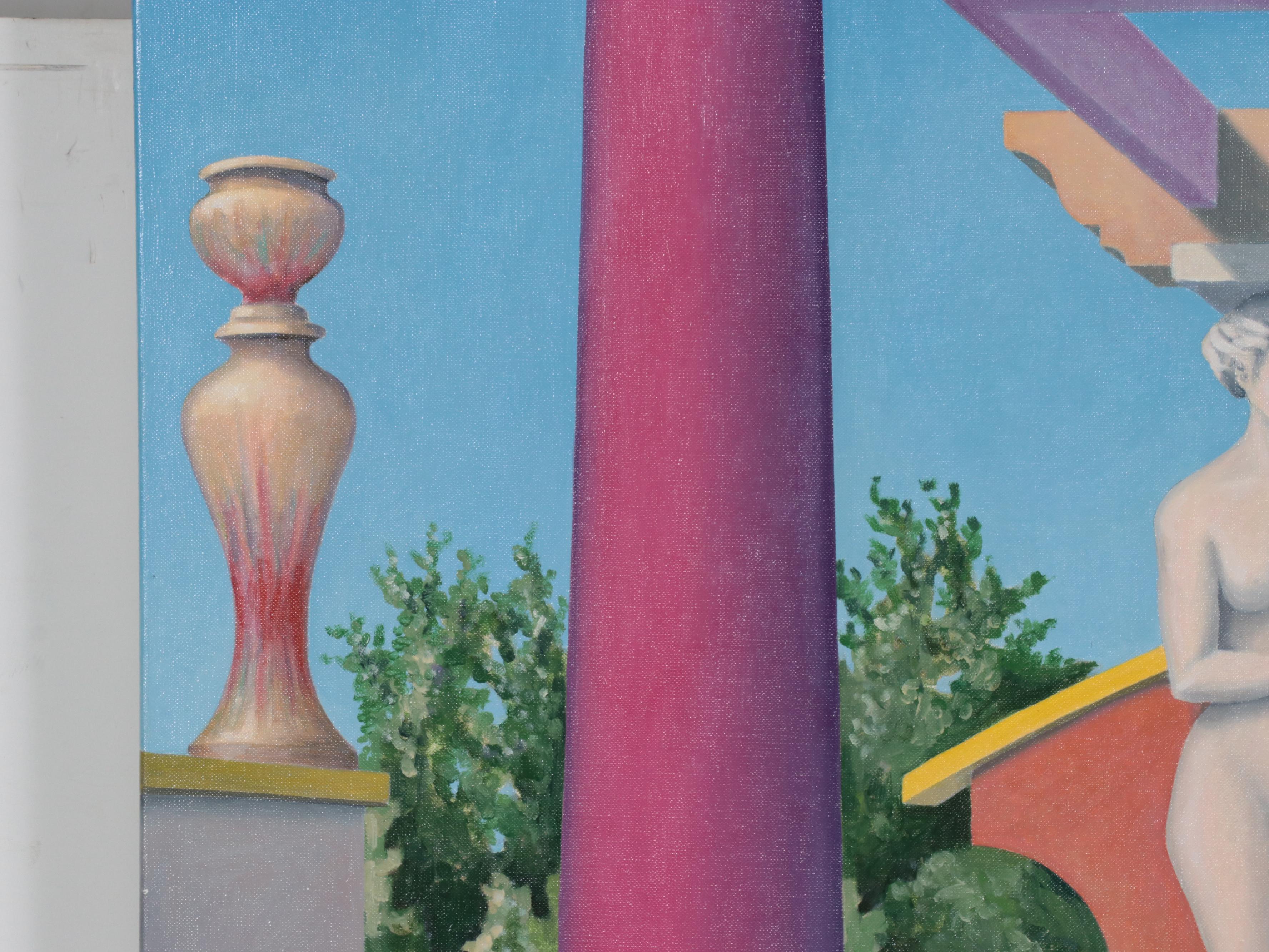 Kim Krause Oil Painting "Pergola," 1986 | EBTH