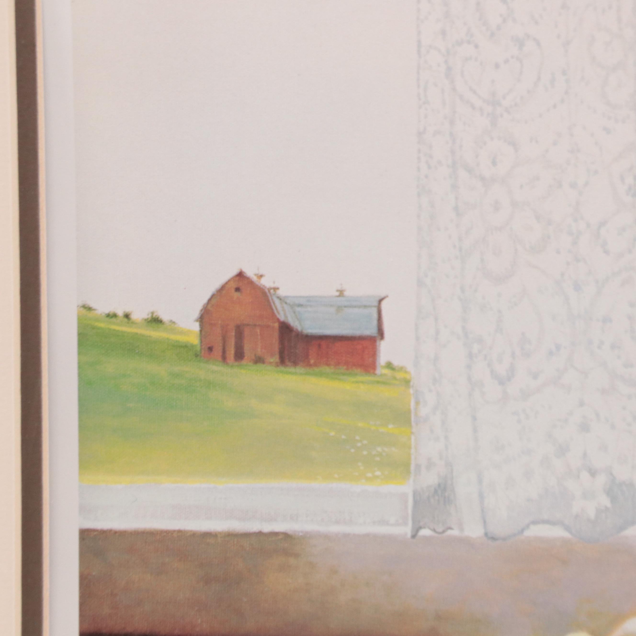 Offset Lithograph "Red Barn" | EBTH