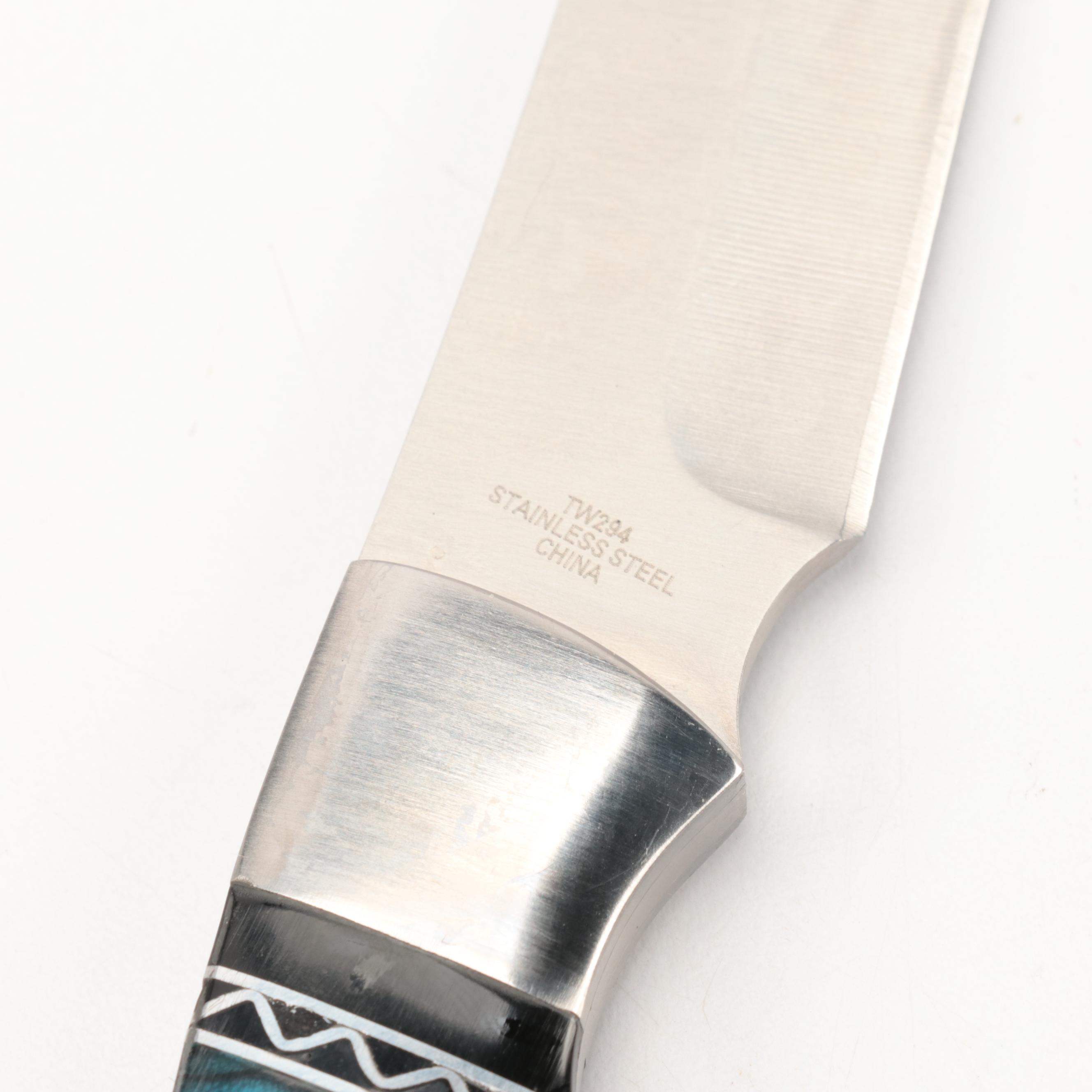 Chipaway Cutlery and Timber Wolf Fixed Blade Knives with Scabbards | EBTH