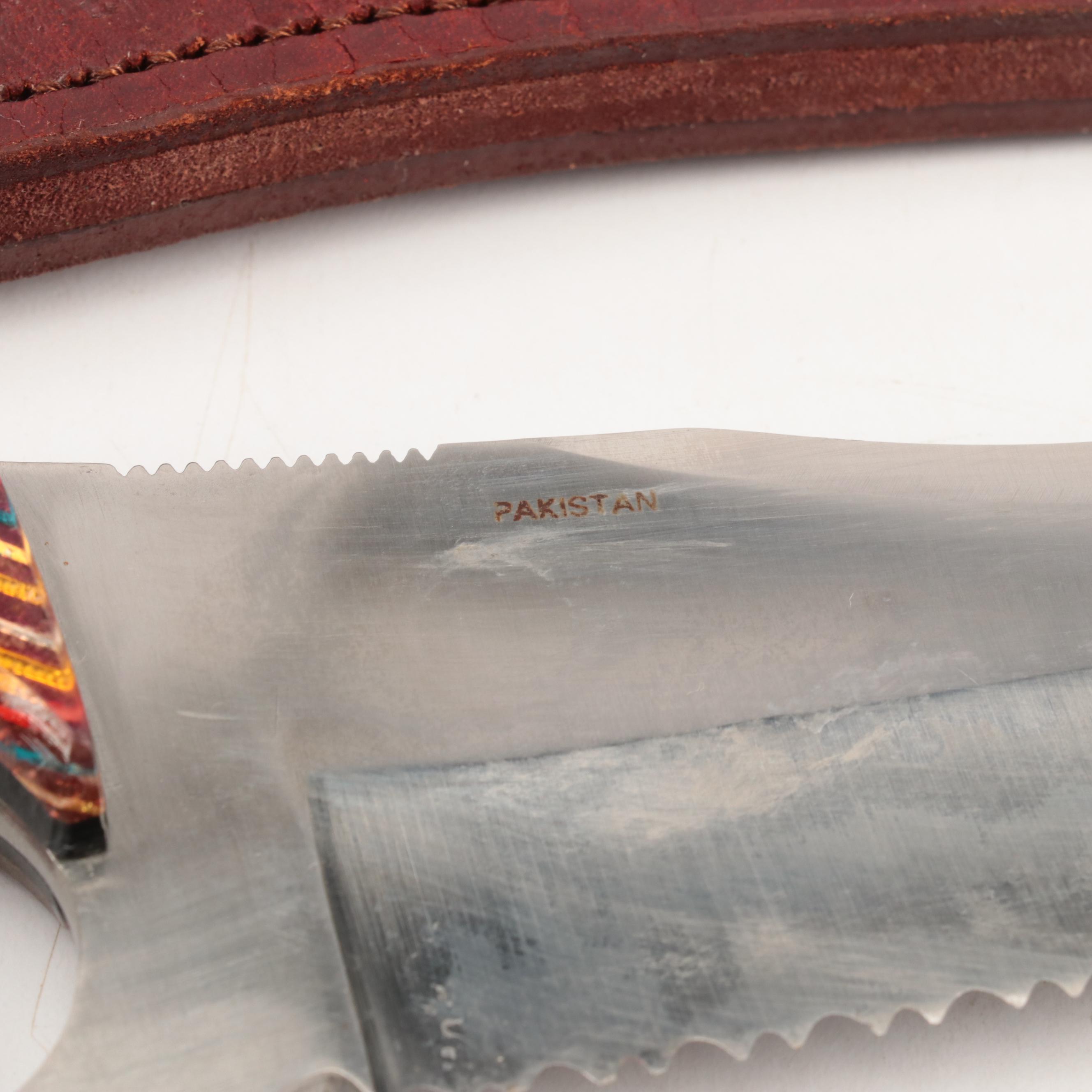 Chipaway Cutlery and Timber Wolf Fixed Blade Knives with Scabbards | EBTH