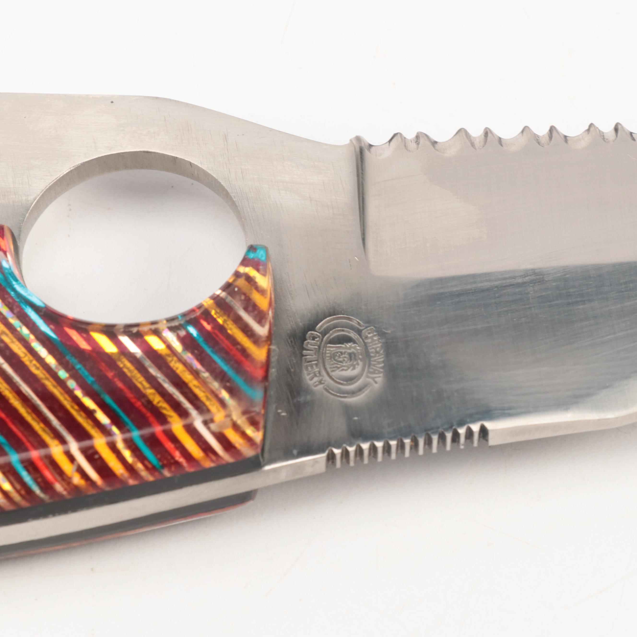 Chipaway Cutlery and Timber Wolf Fixed Blade Knives with Scabbards | EBTH