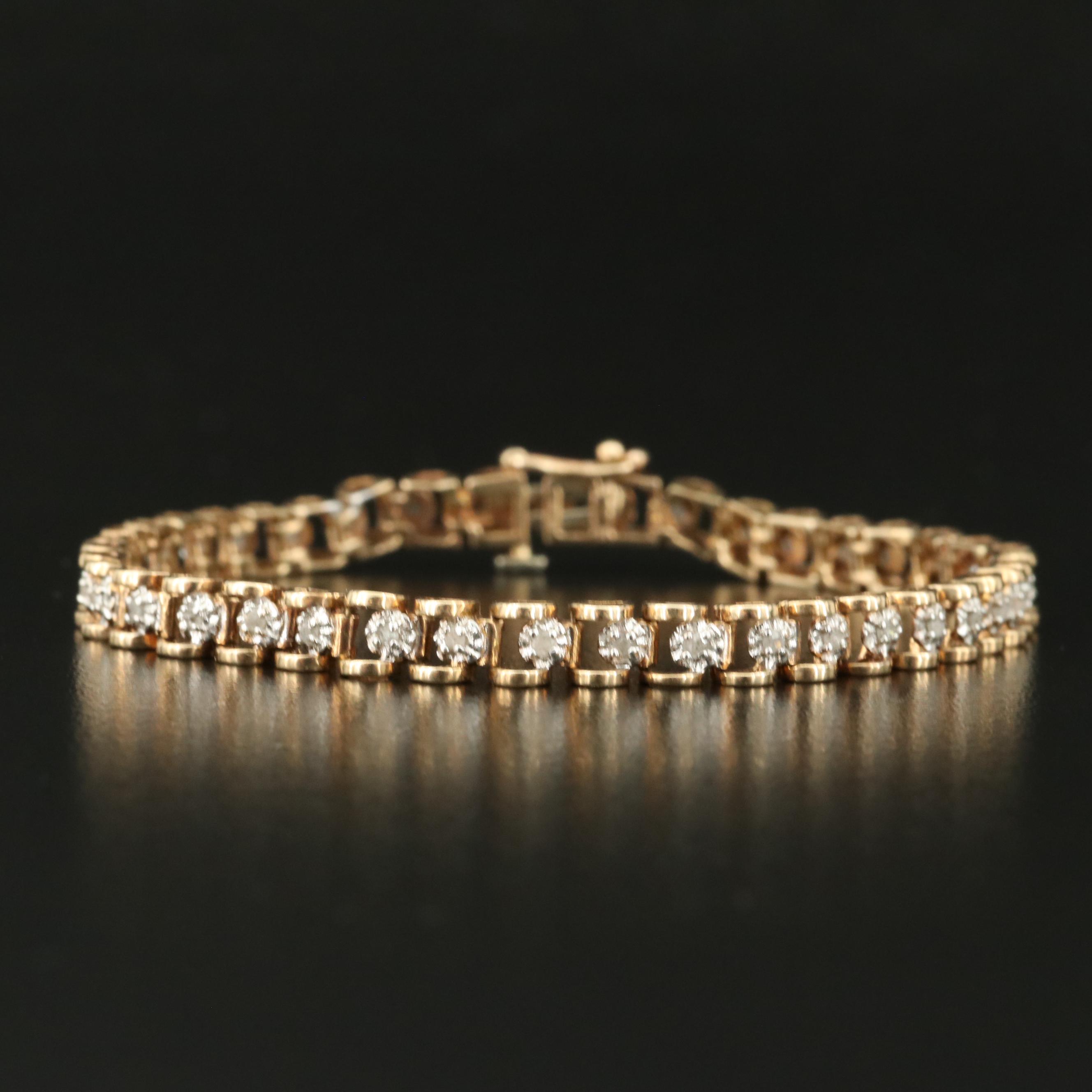 10K Diamond Bracelet | EBTH