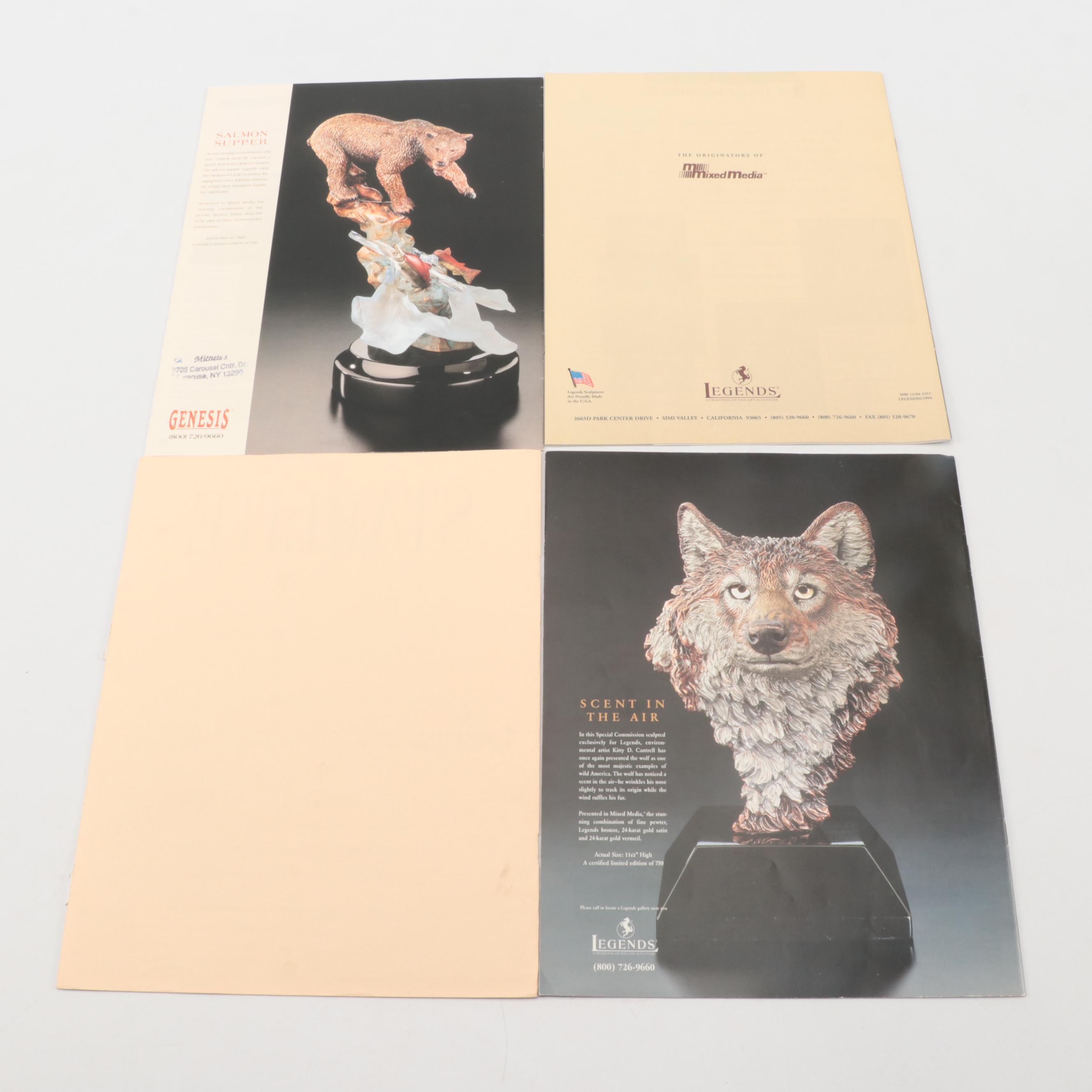 Christopher Pardell Legends Mixed Media "Keeper Of Eagles” Figurine | EBTH