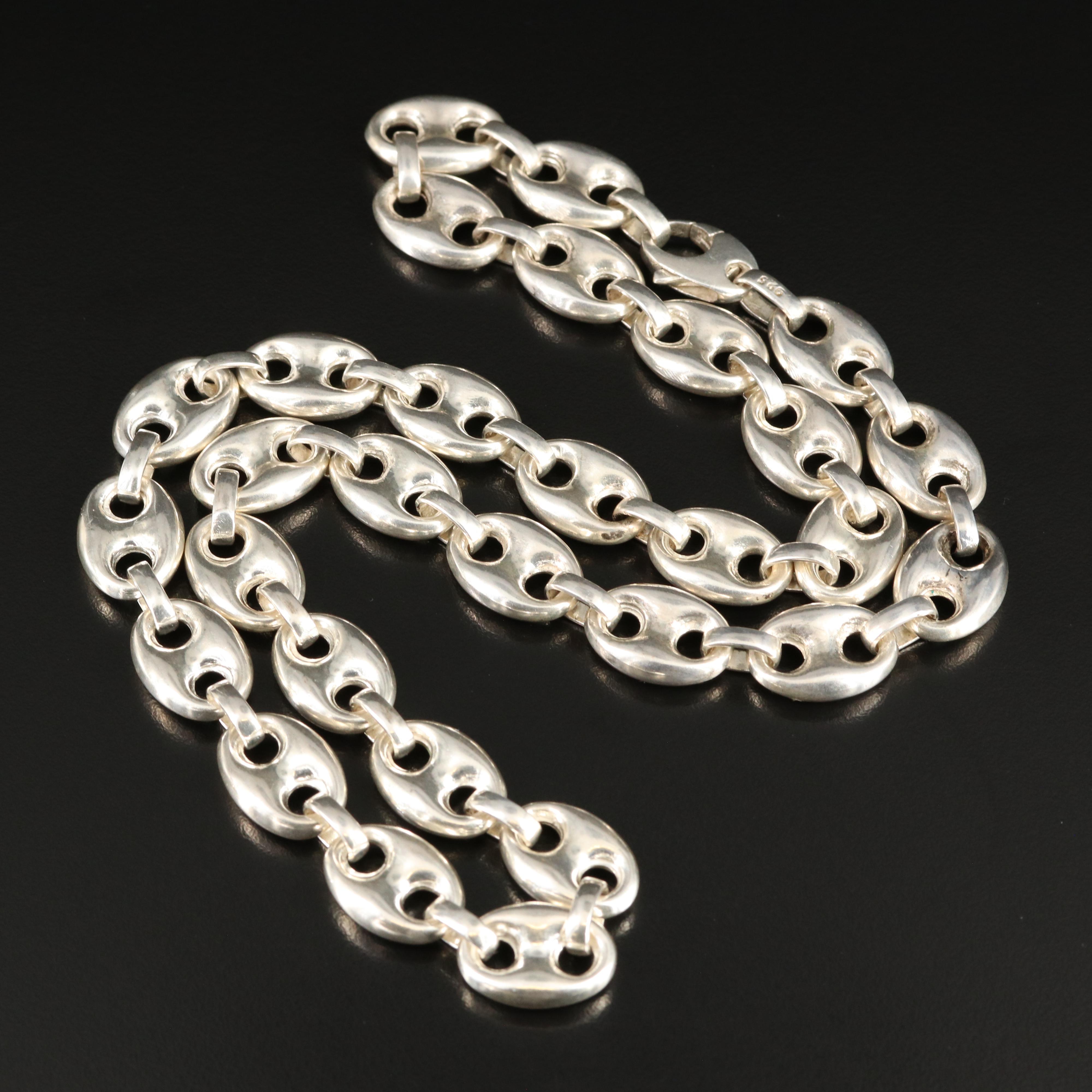Sterling Mariner Link Necklace | EBTH