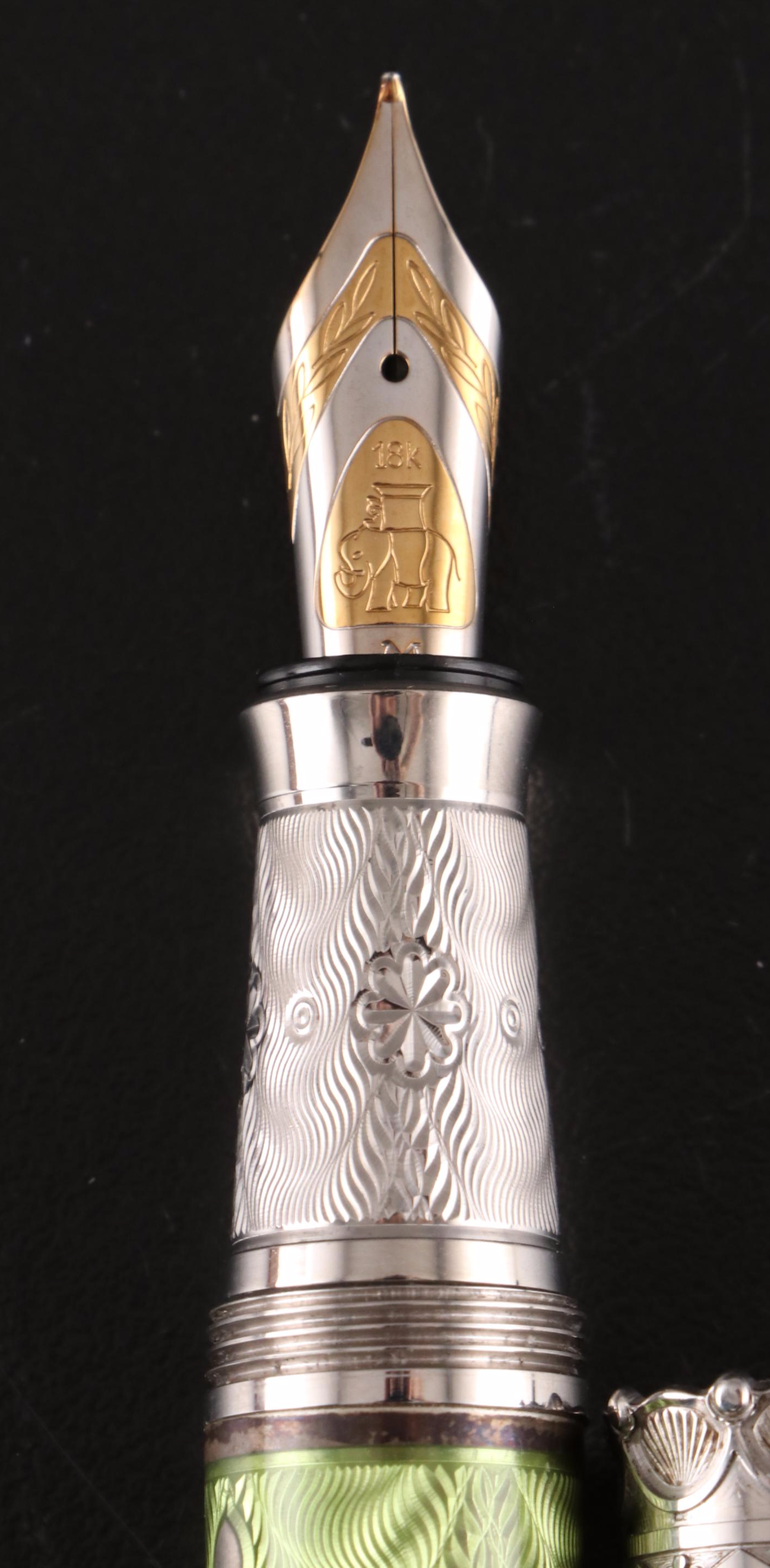 Michel Perchin Limited Edition Sterling Silver and Guilloché Enamel ...