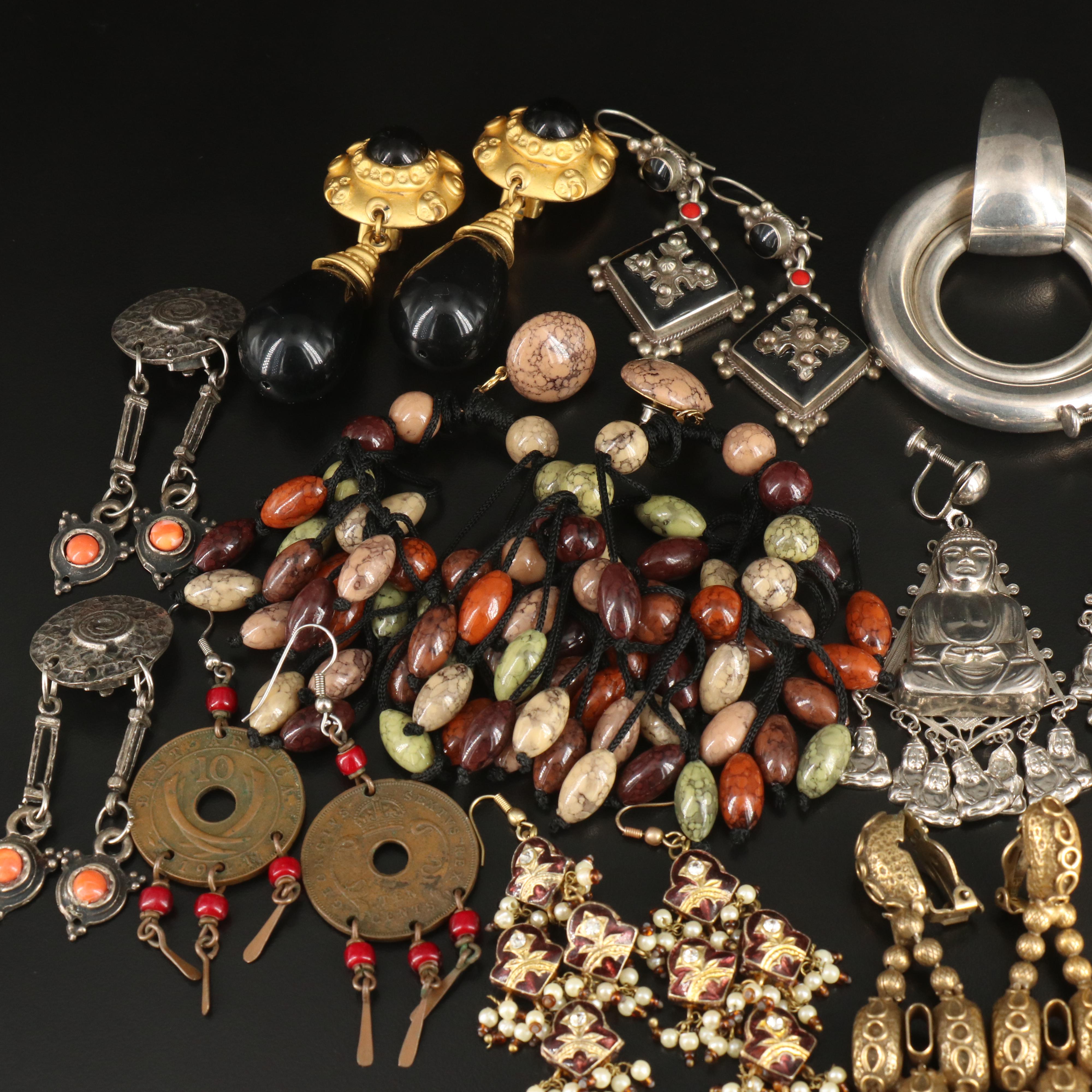 Mutton Fat Amber Featured in Earring Collection | EBTH