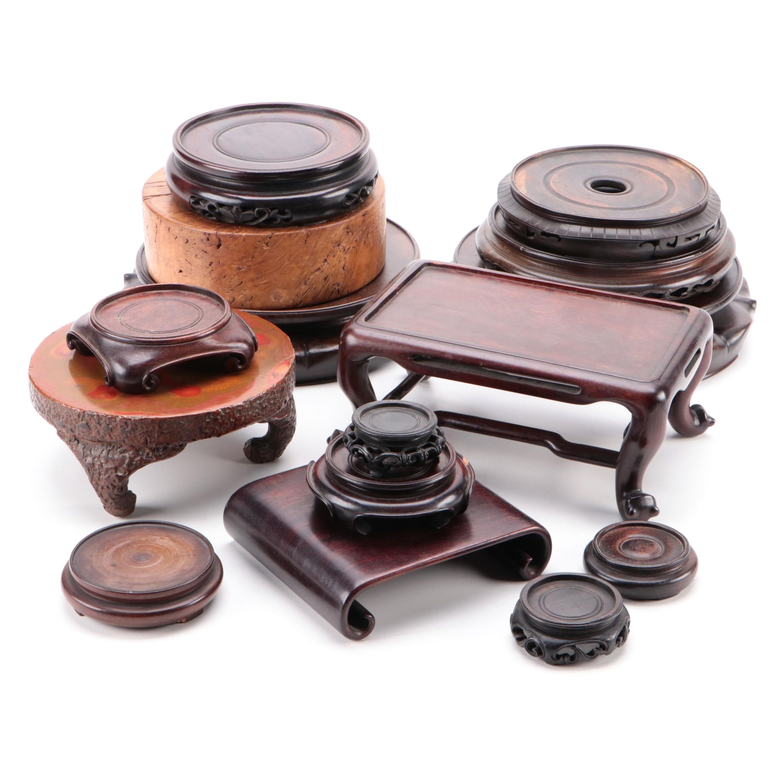 Chinese Hardwood Stands | EBTH