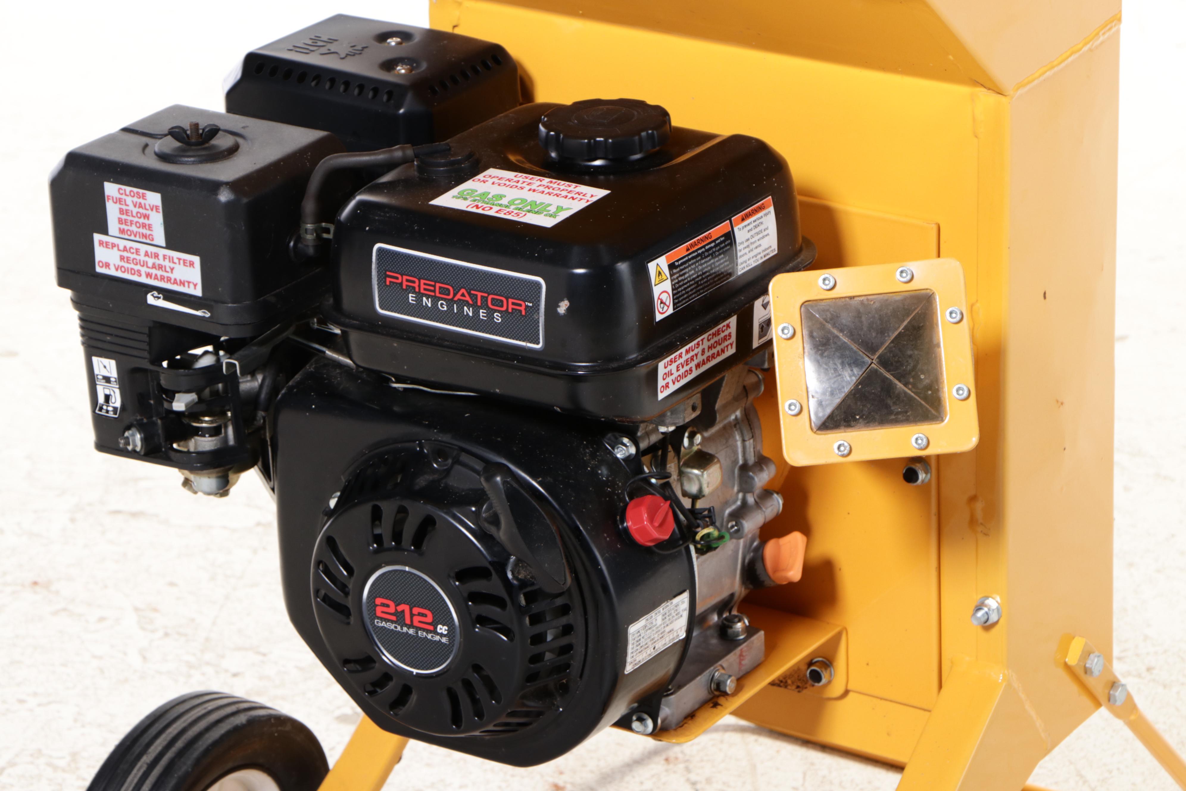Predator 212cc Chipper/Shredder with Gasoline Engine | EBTH