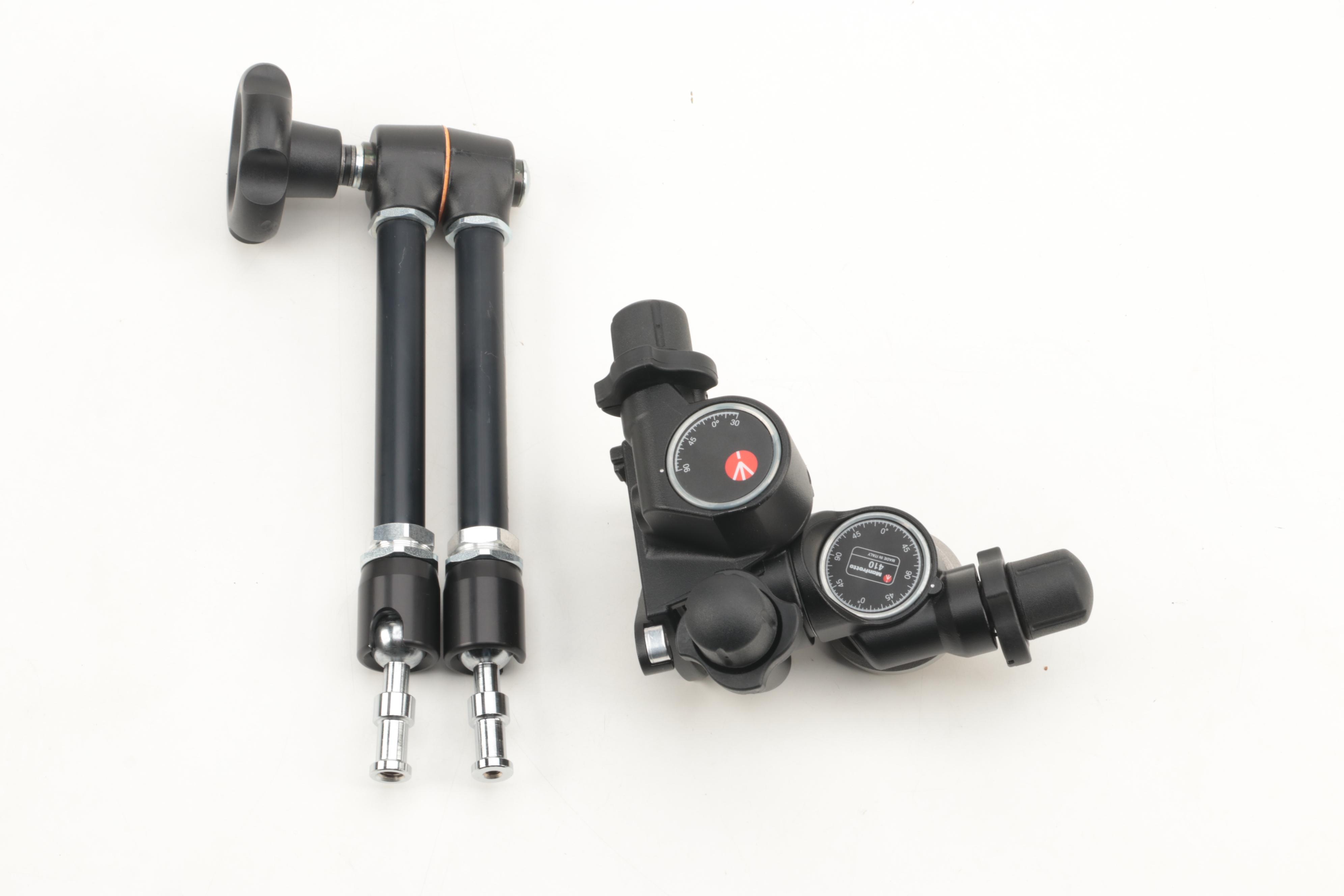 Manfrotto 143 and 244 Magic Arms with 410 Junior Geared Head | EBTH