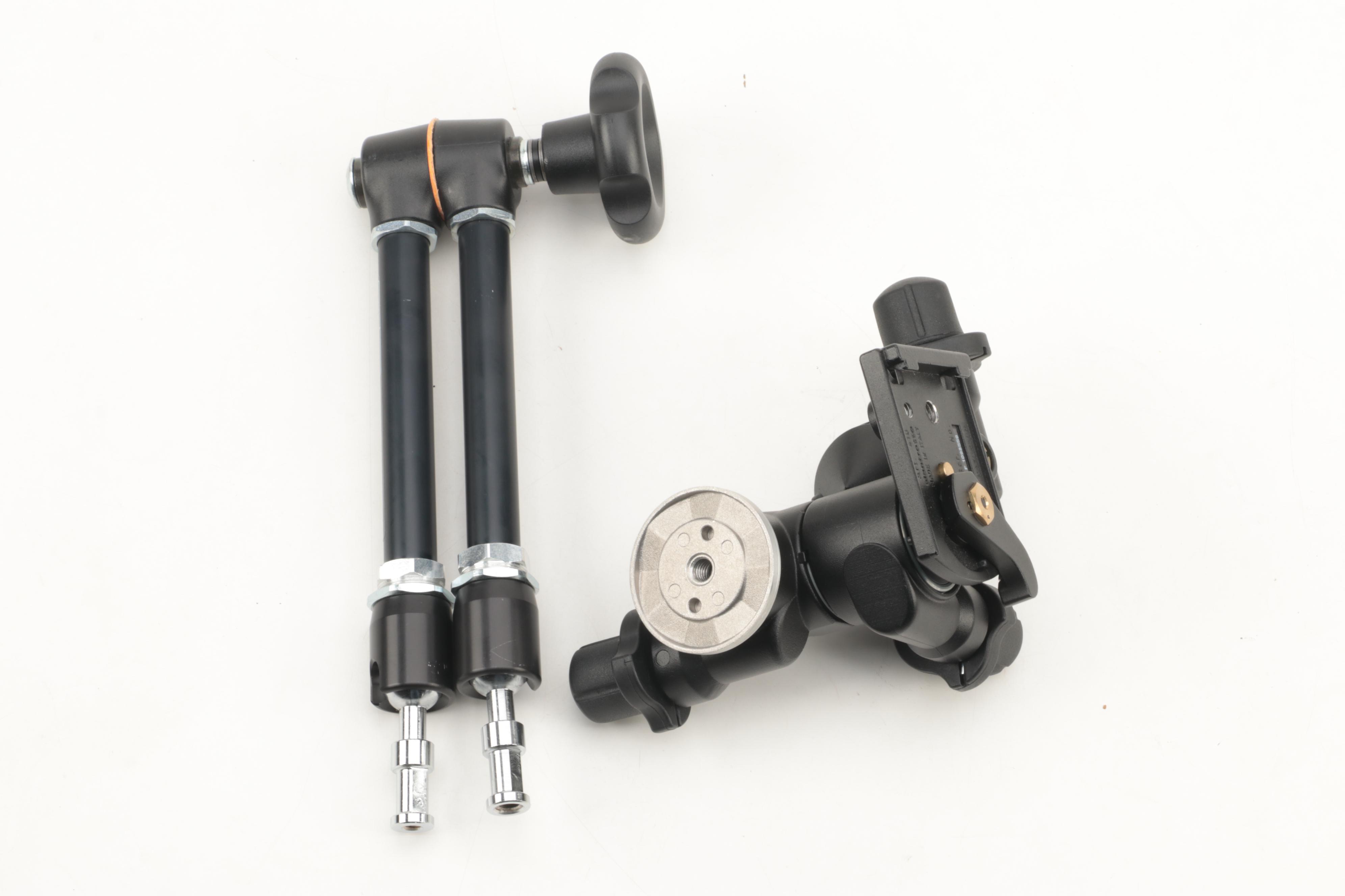 Manfrotto 143 and 244 Magic Arms with 410 Junior Geared Head | EBTH