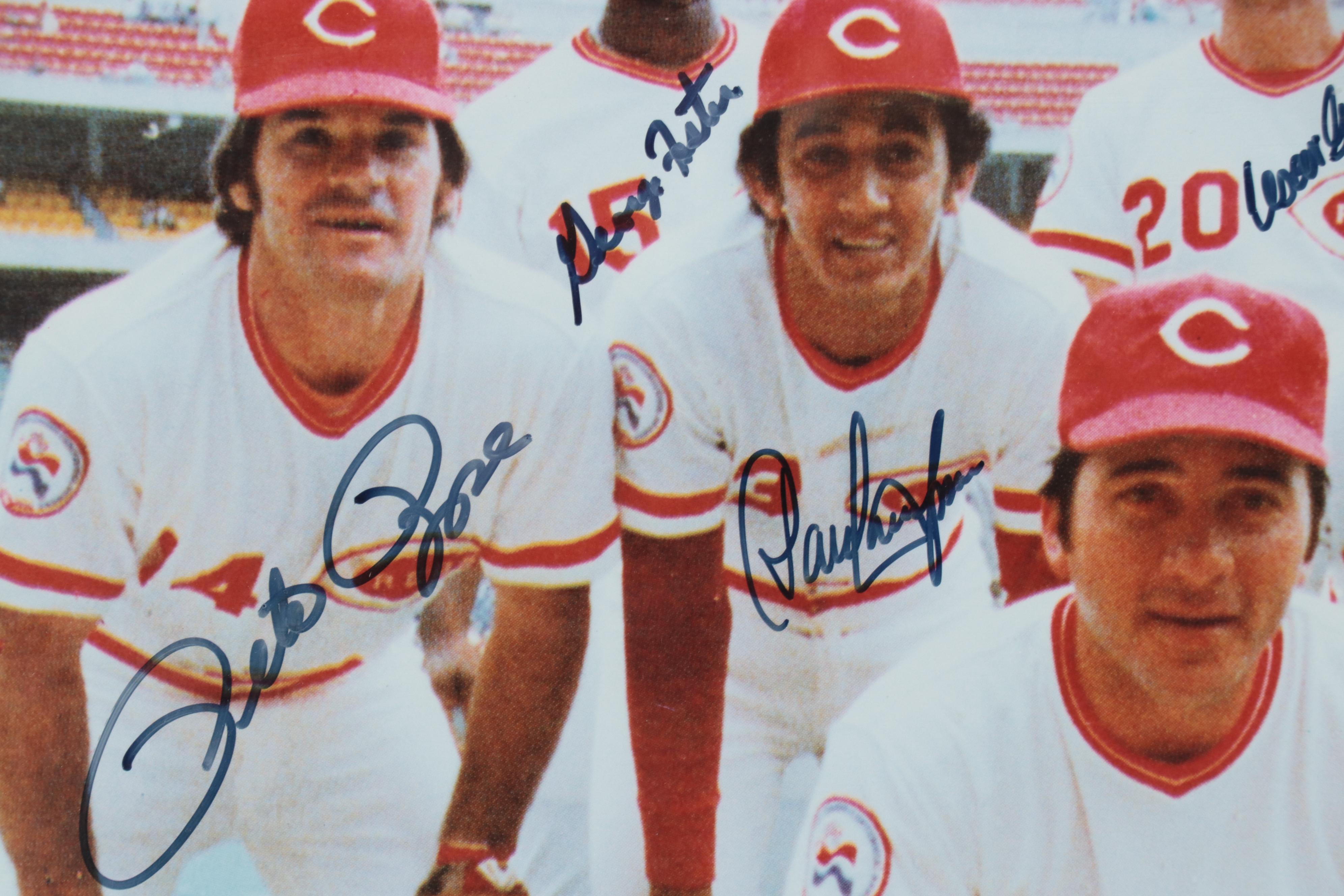 Cincinnati Reds "The Great 8" Signed Giclée, Pete Rose, Johnny Bench ...