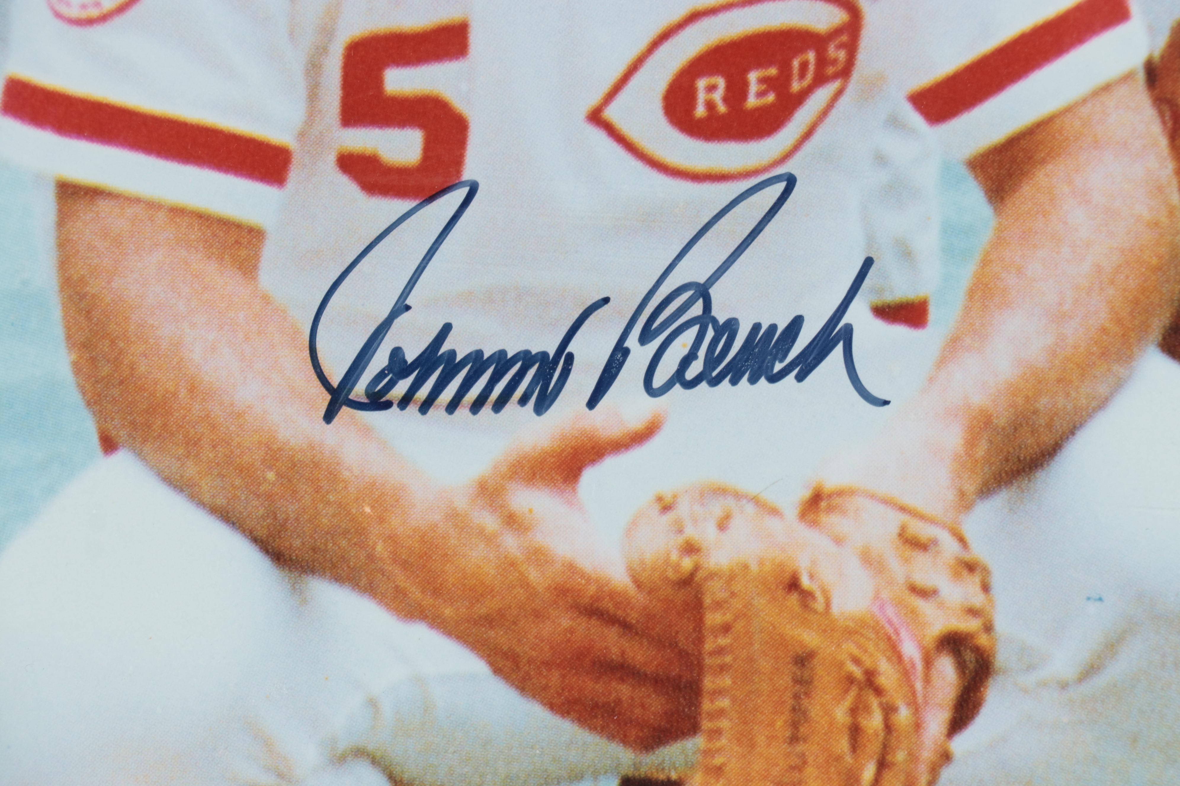 Cincinnati Reds "The Great 8" Signed Giclée, Pete Rose, Johnny Bench ...