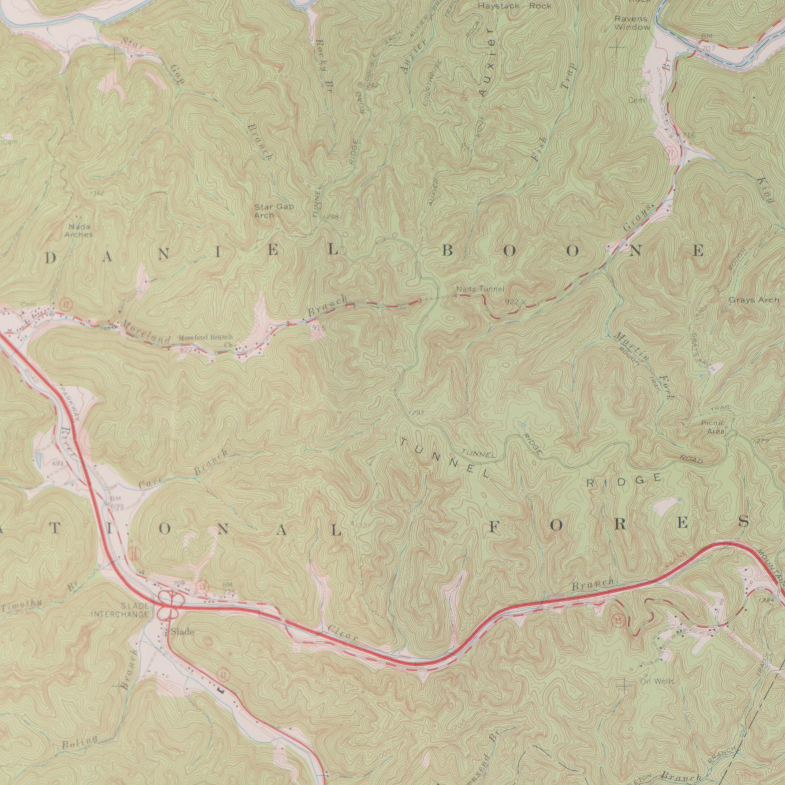 Color Lithograph Map "Land Between Lakes" and More Maps | EBTH