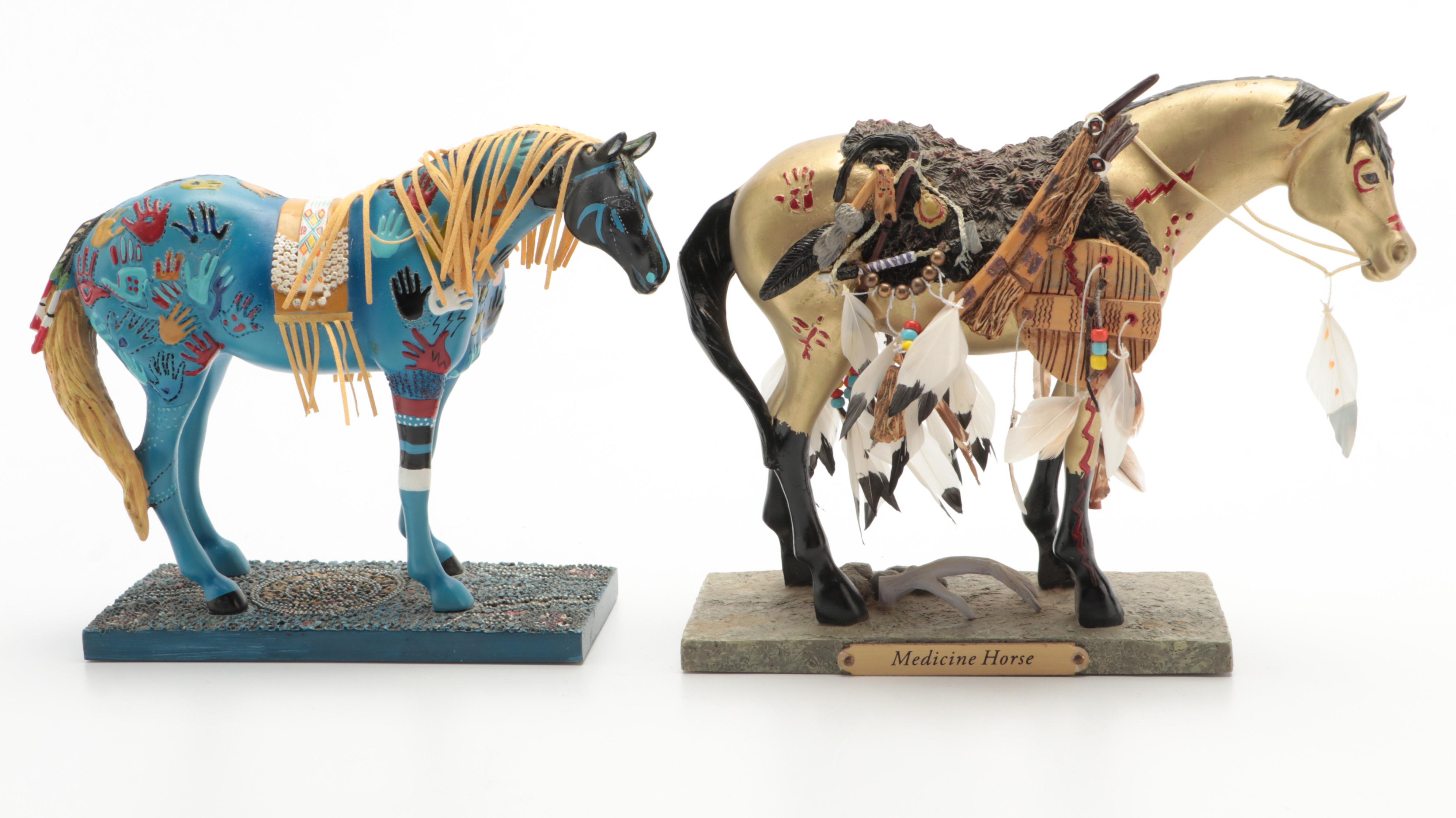 "The Trail of Painted Ponies" Book and Resin Horse Figurines | EBTH