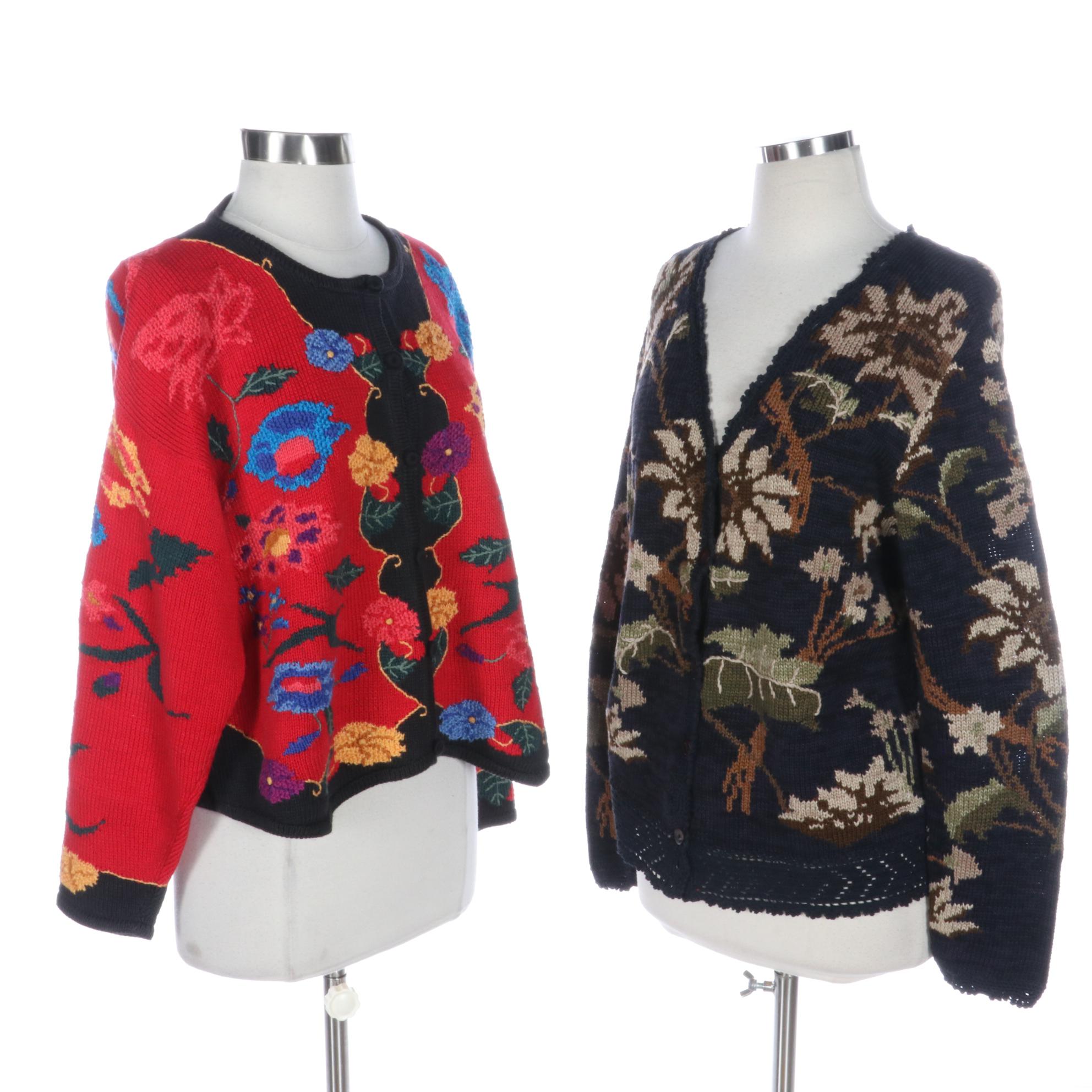 Peruvian Connection Button-Front Knit Cardigans in Pima Cotton | EBTH
