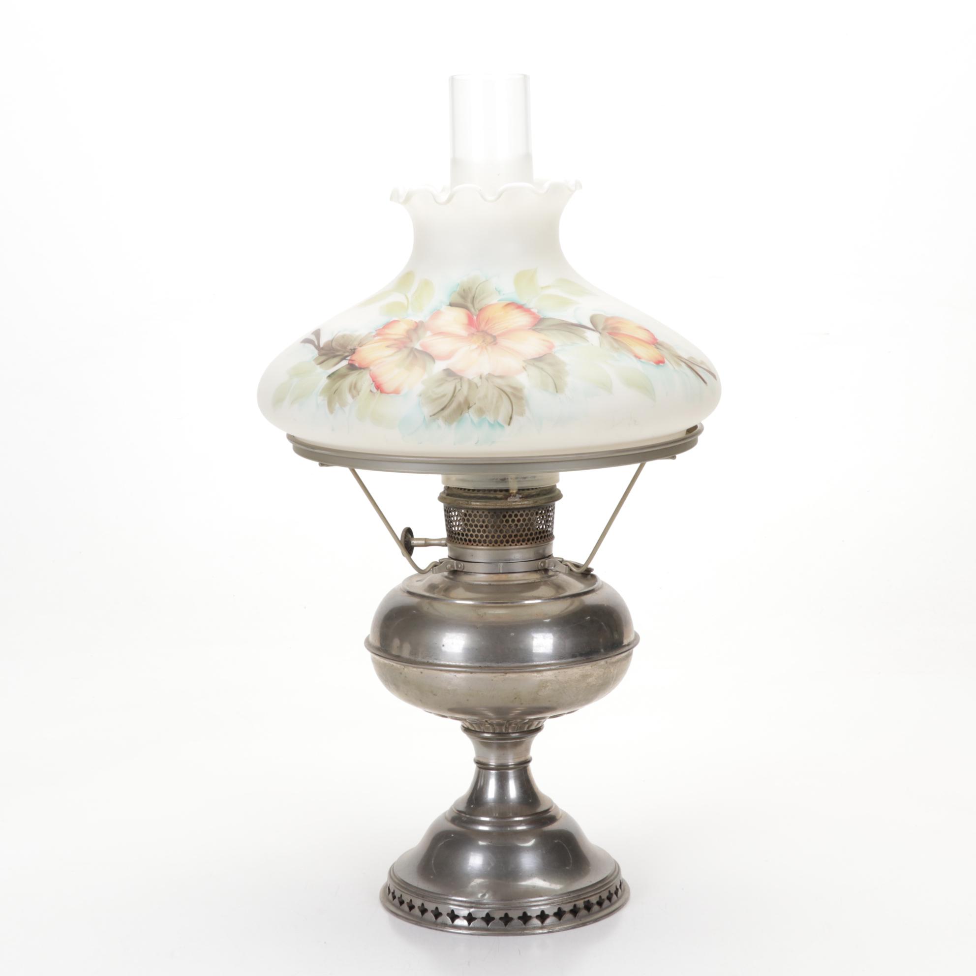 Victrola Talking Machine #2 with 78 Records and Rayo Oil Lamp with ...