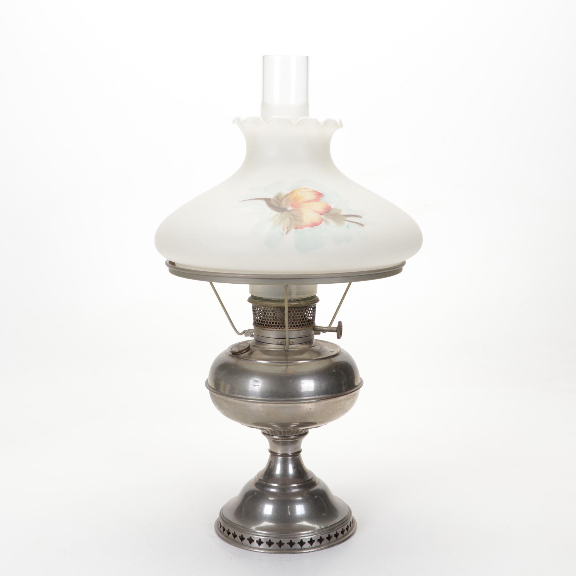 Victrola Talking Machine #2 with 78 Records and Rayo Oil Lamp with ...