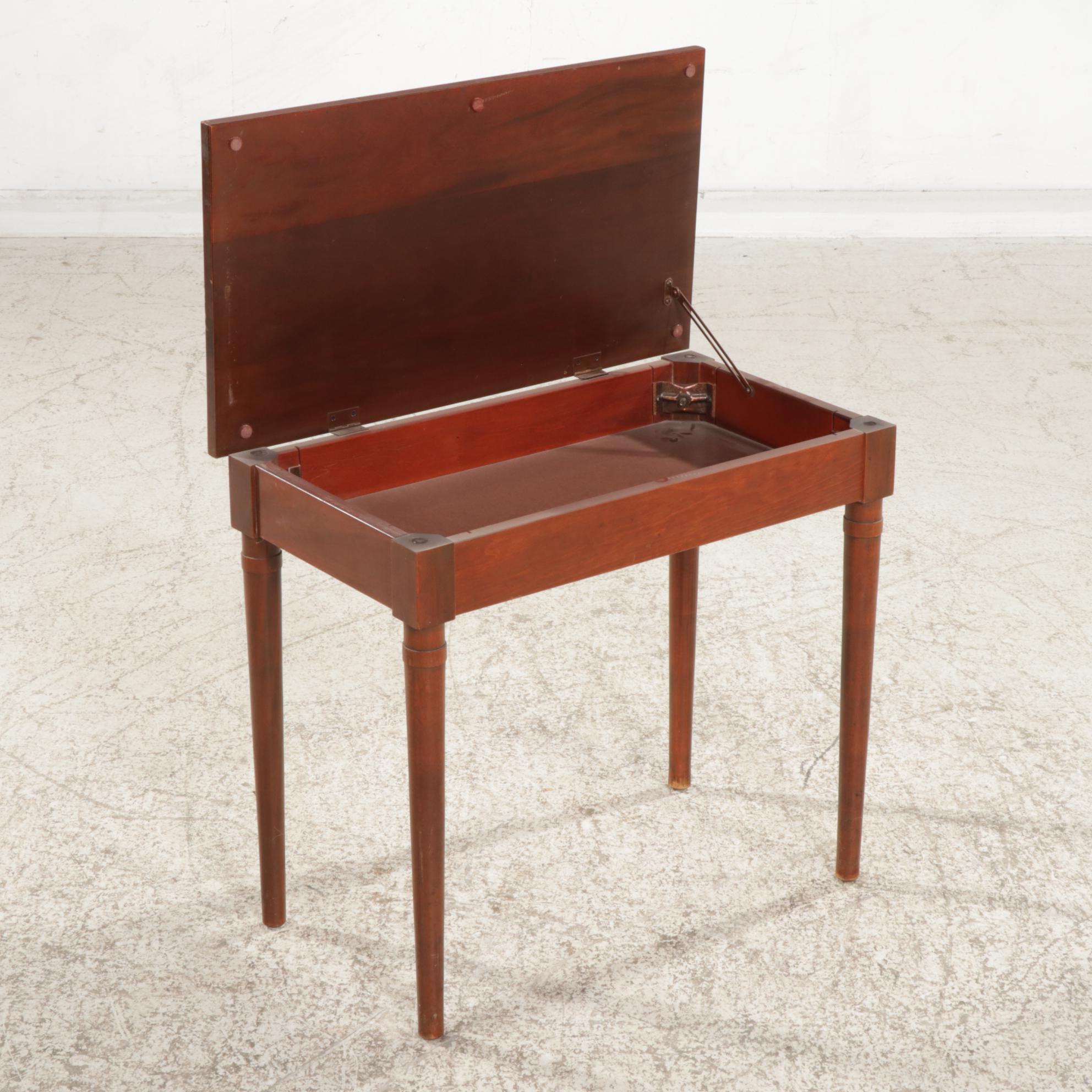 Wooden Hinged-Top Bench | EBTH