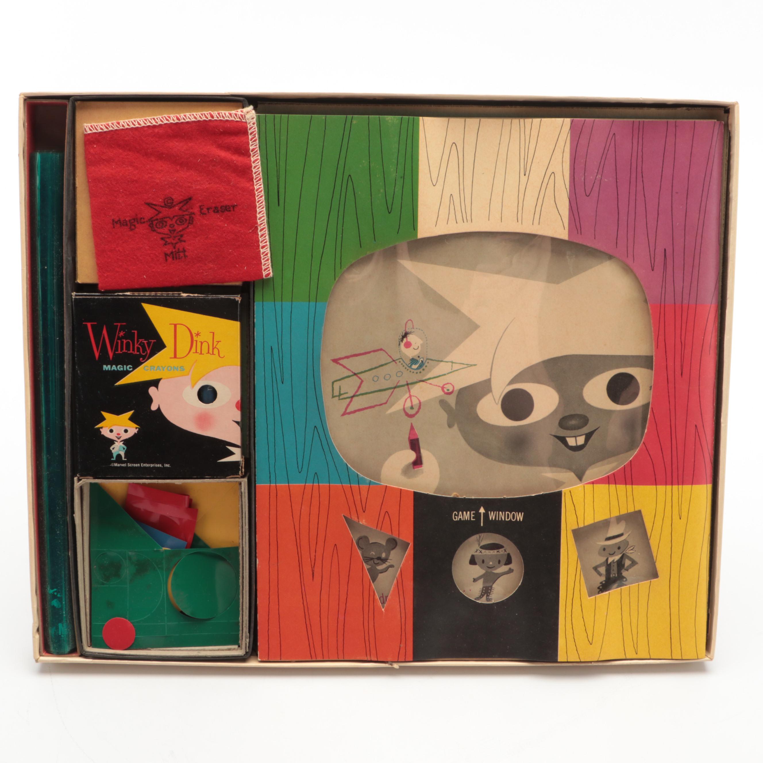 1950s Official Super Winky Dink and You Television Game Kit and More | EBTH