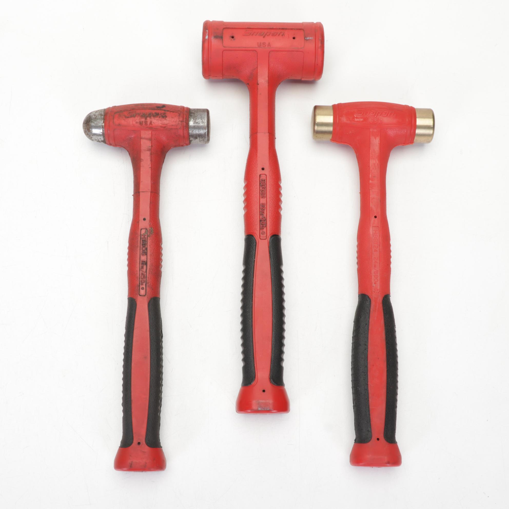 Snap-on and Other Plastic, Wood, and Metal Mallets and Ball Peen ...