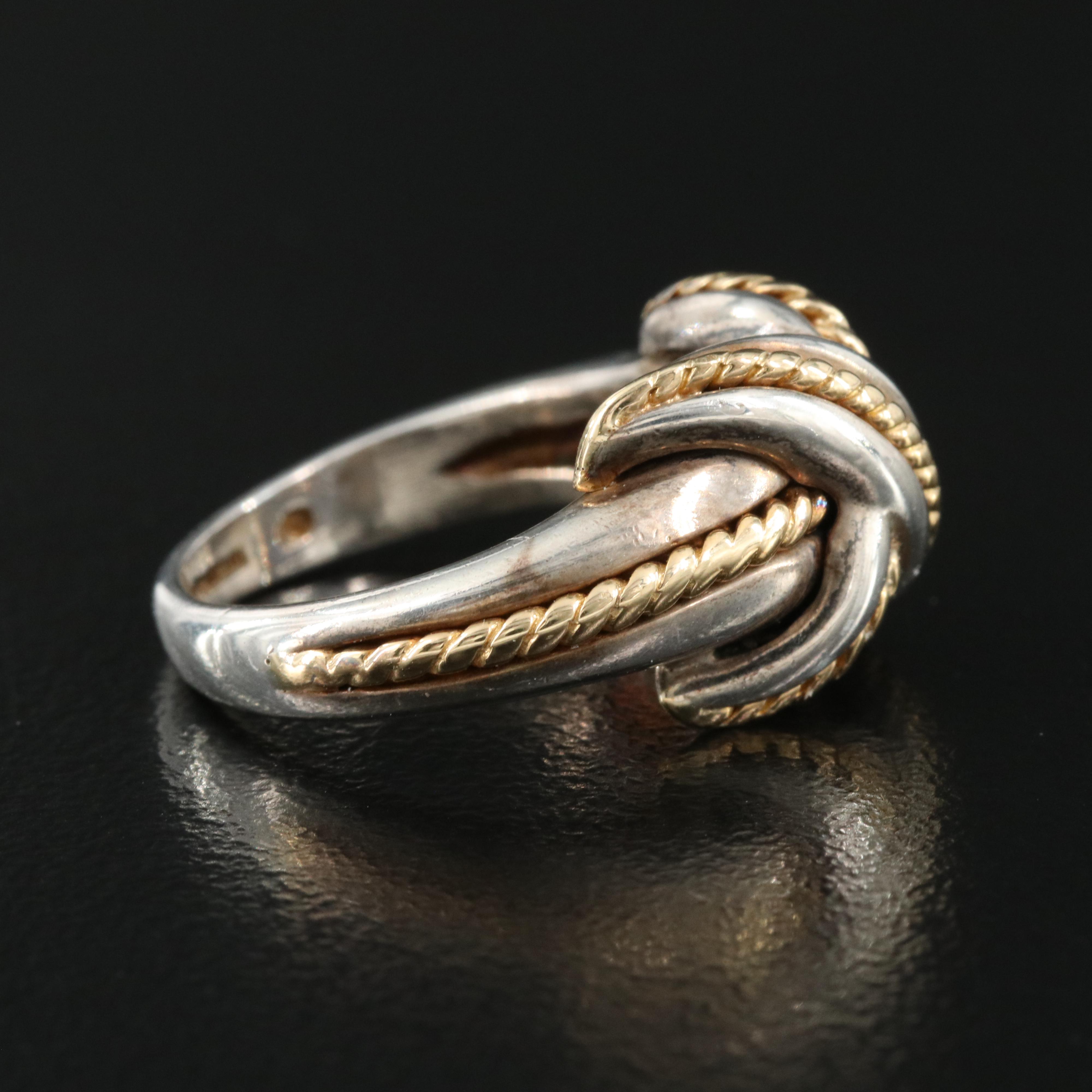 Tiffany & Co. Signature X Cross Ring in Sterling with 10K Accents | EBTH
