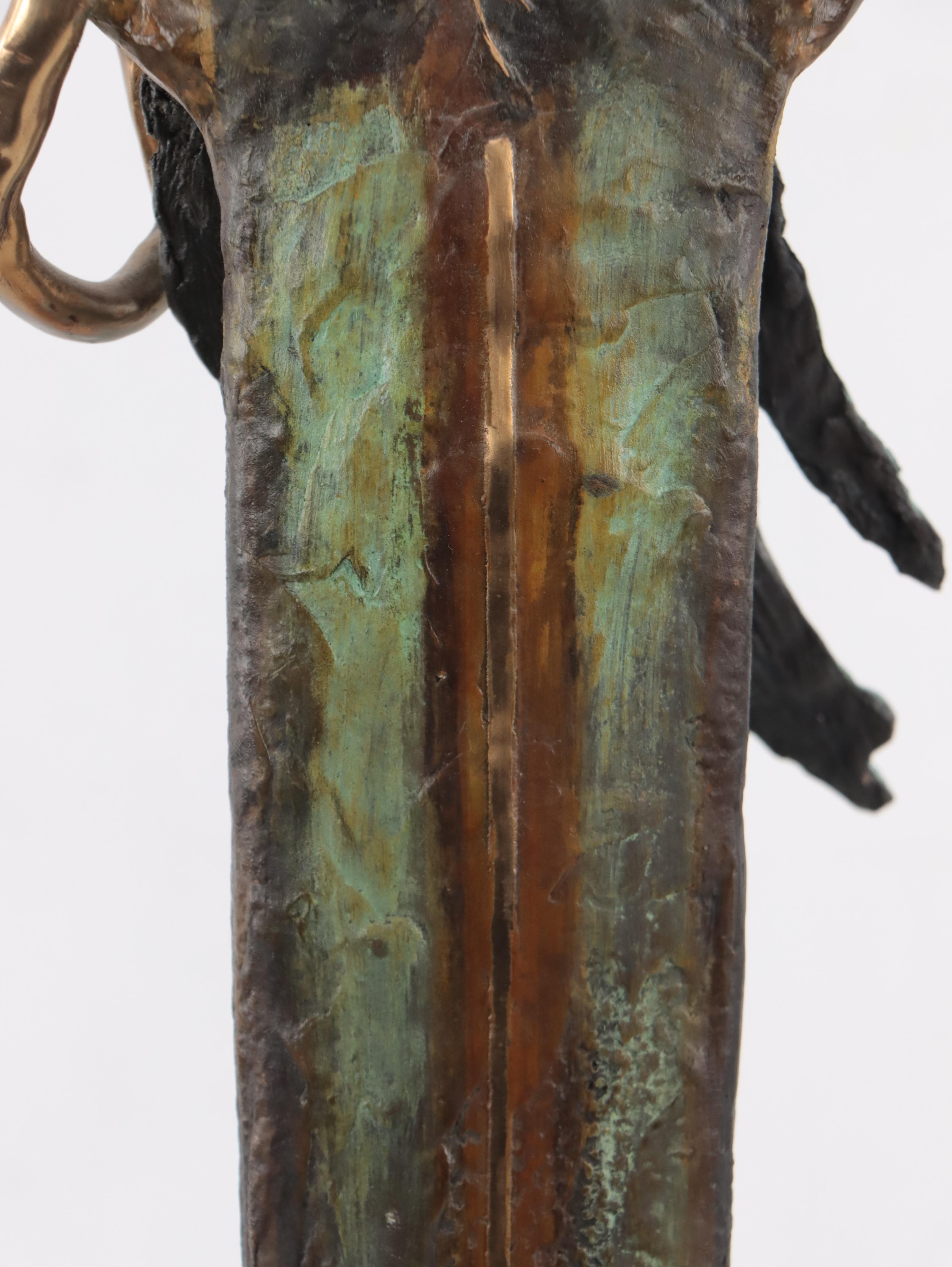 Bill Worrell Patinated Bronze Sculpture of Shaman Figure | EBTH