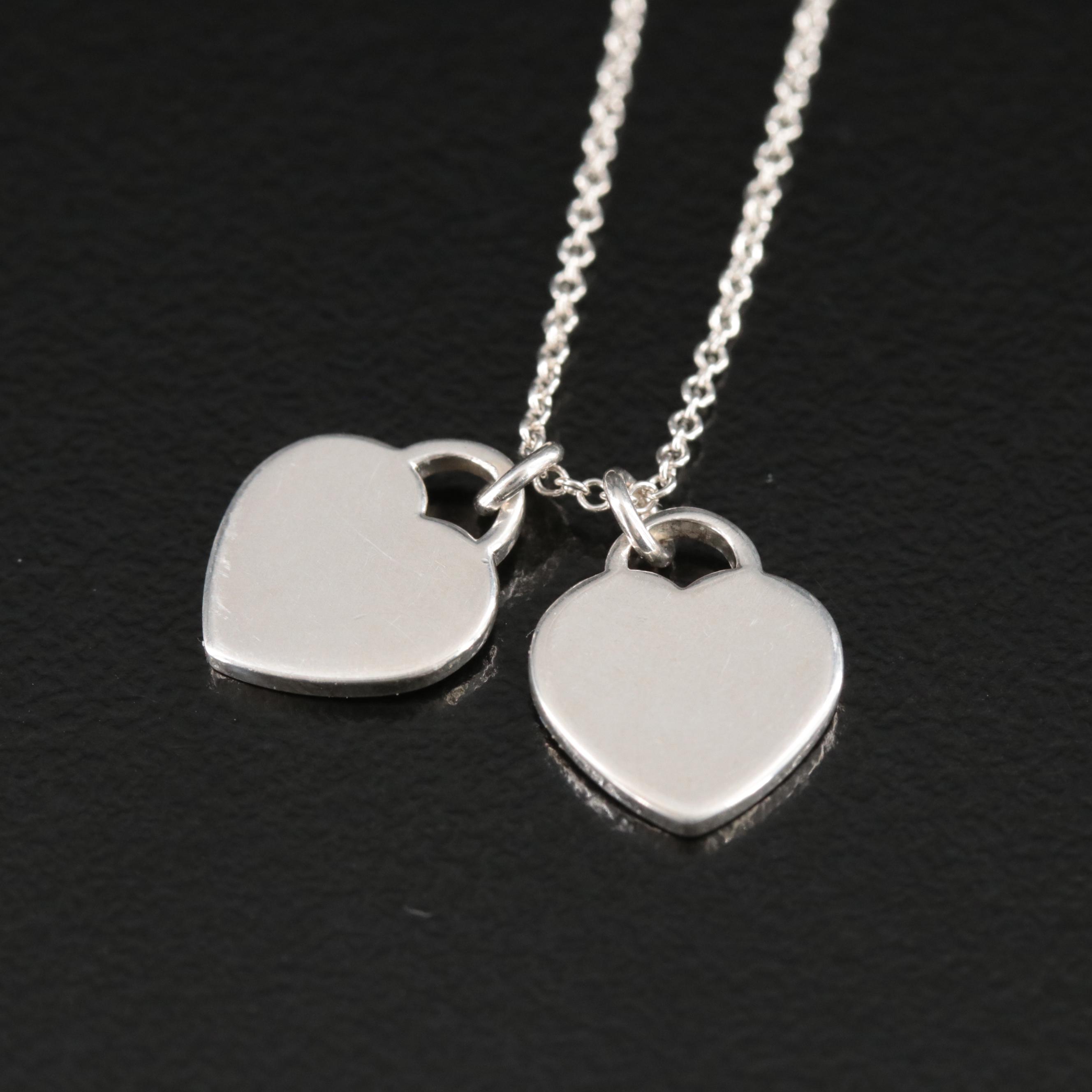 Tiffany & Co. "Return to Tiffany" Mini Double Heart Tag Pendant ...