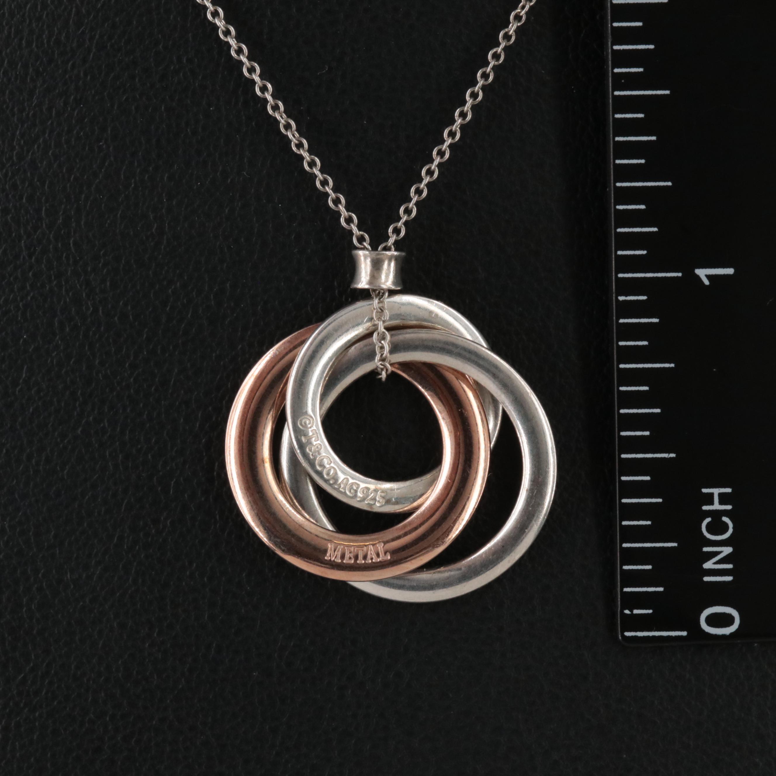 Tiffany & Co. "1837" Interlocking Circle Pendant Necklace | EBTH