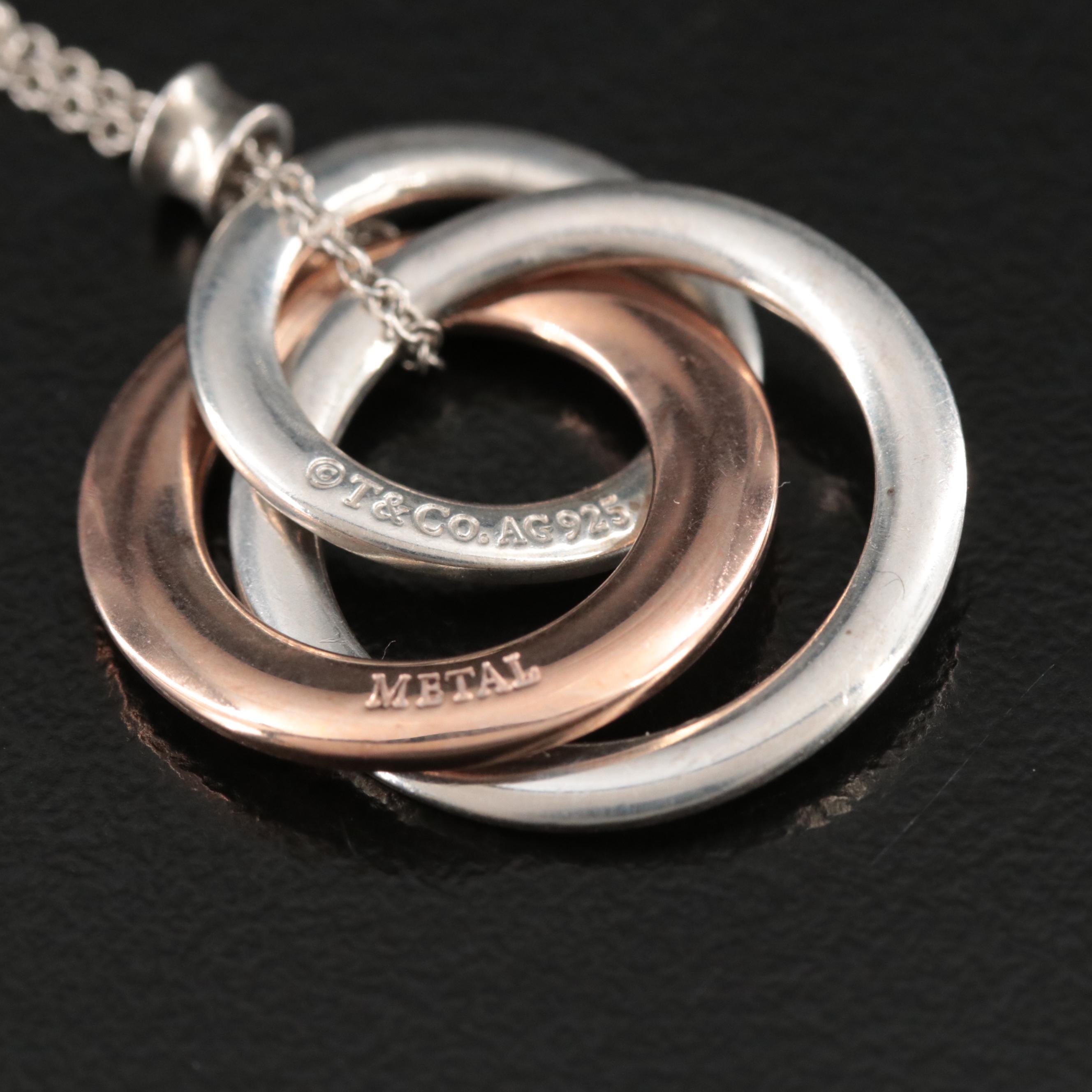 Tiffany & Co. "1837" Interlocking Circle Pendant Necklace | EBTH