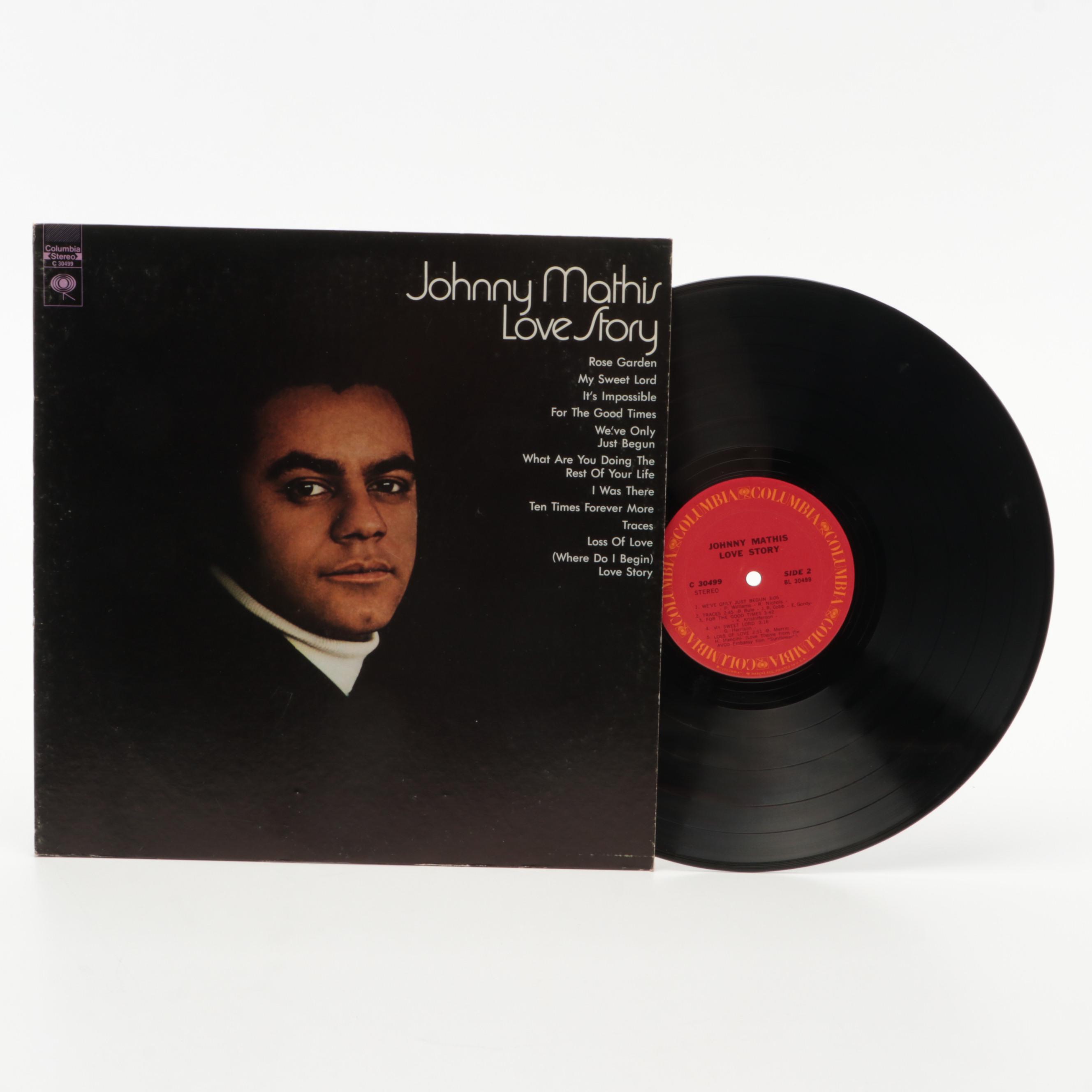 Johnny Mathis Vinyl Records Including All Time Greatest Hits, Love ...