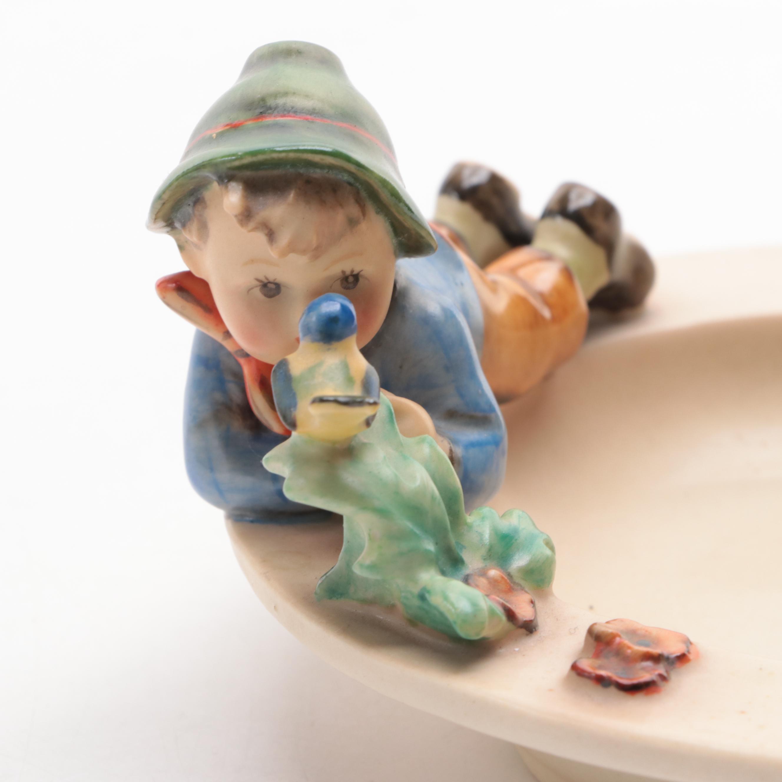 Goebel Porcelain Hummel Bowl, Ashtray and Bank, Mid to Late 20th ...