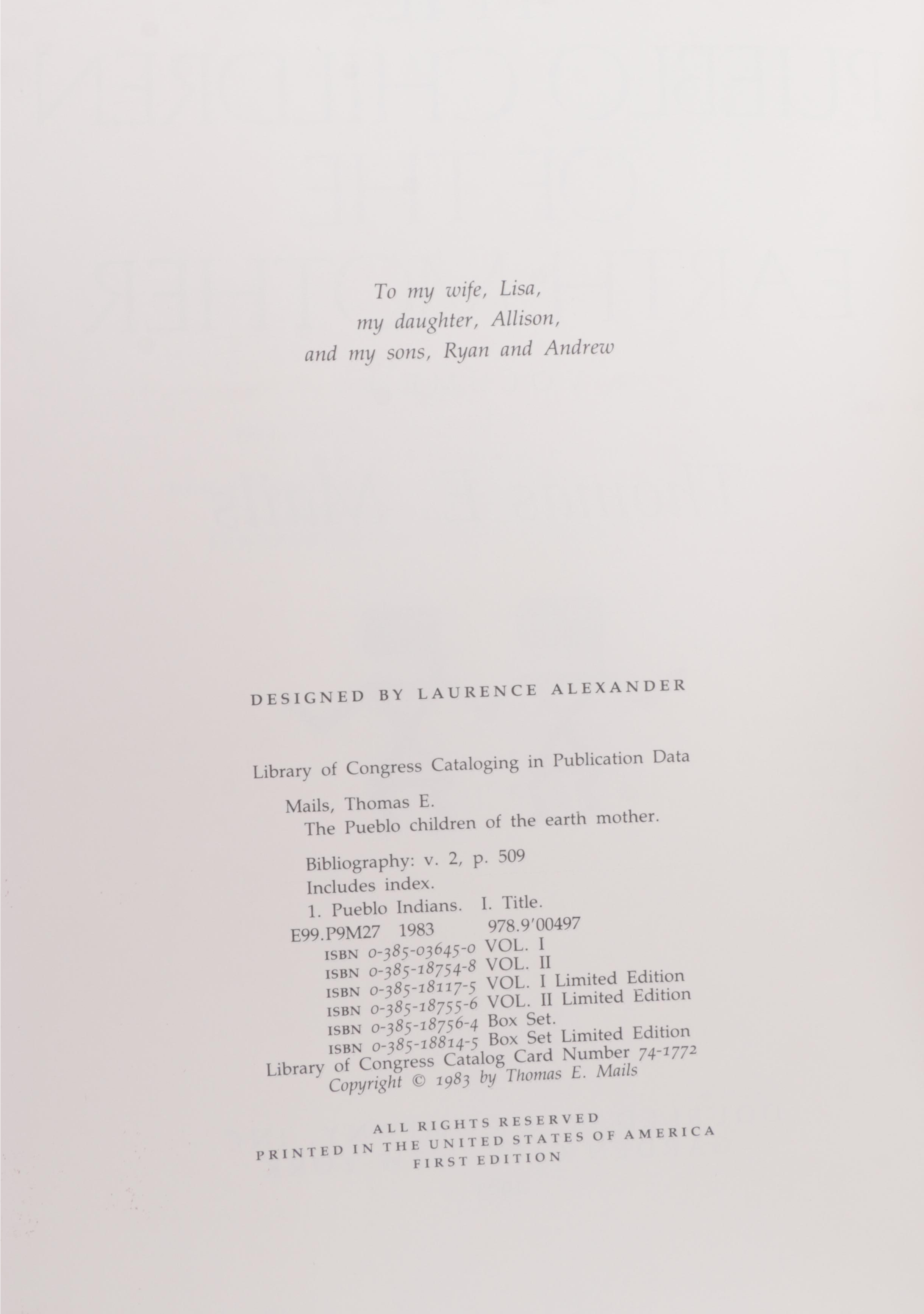 First Edition "The Pueblo Children of the Earth Mother" Box Set by ...