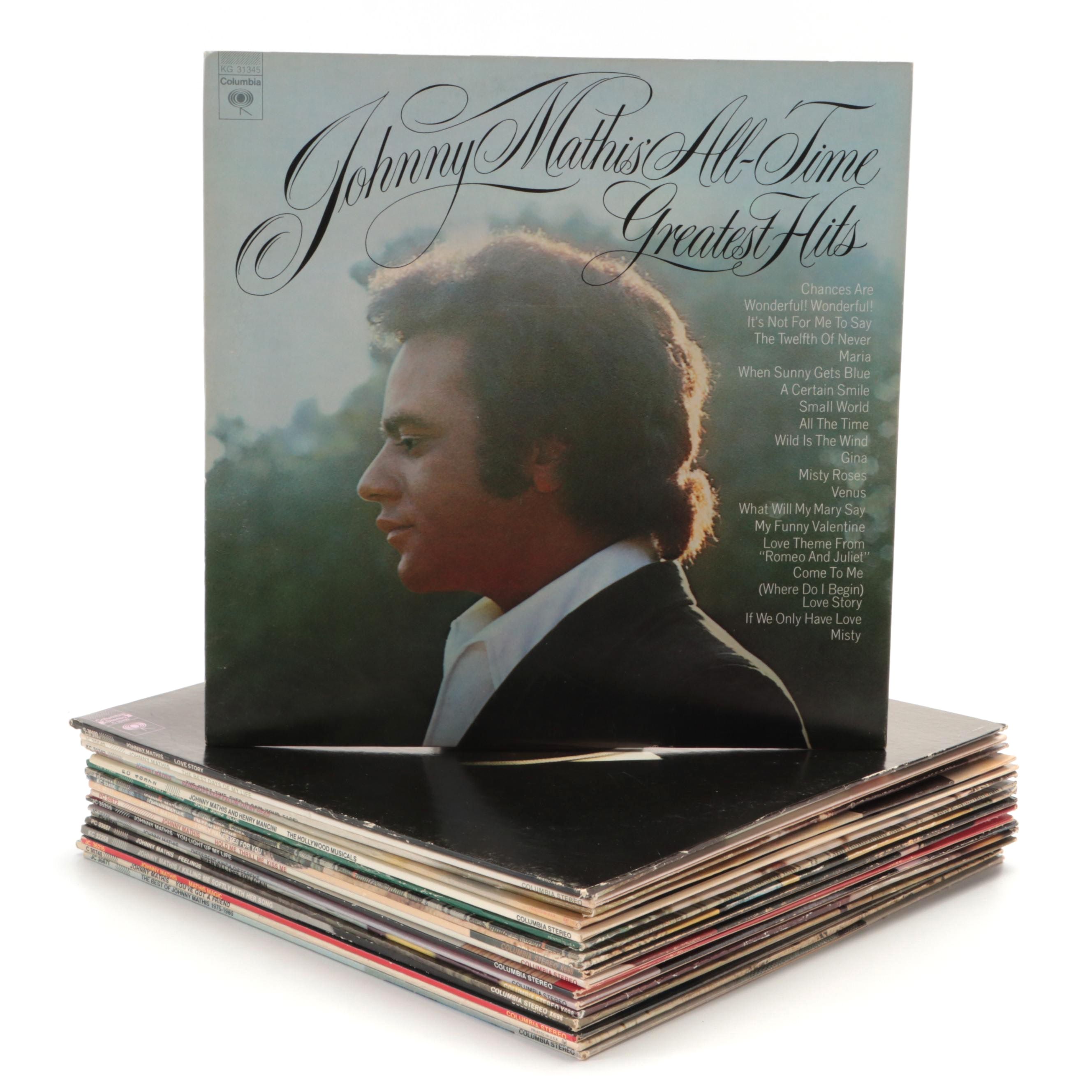 Johnny Mathis Vinyl Records Including All Time Greatest Hits, Love ...