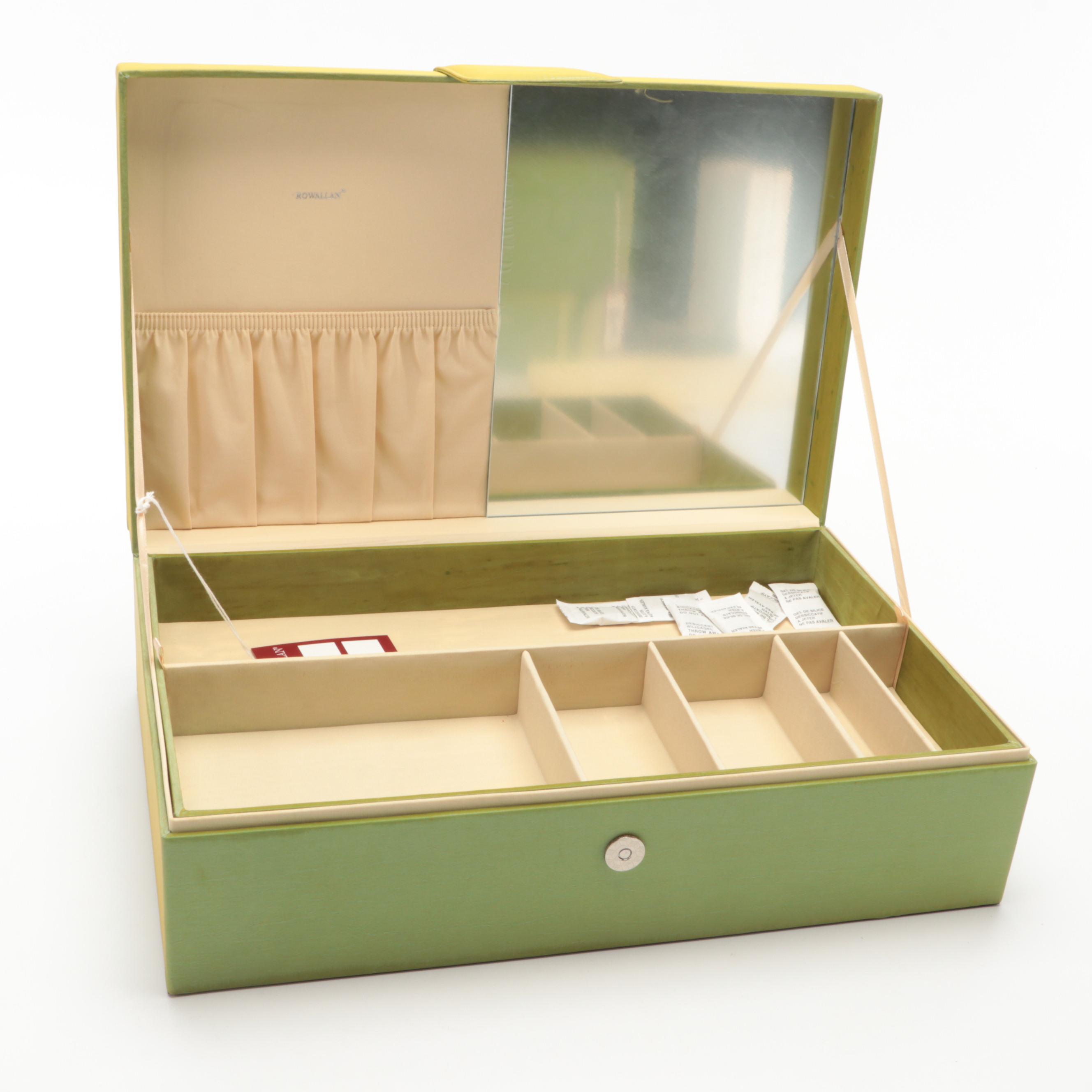 Rowallan Green Jewelry Boxes with Mirrors | EBTH