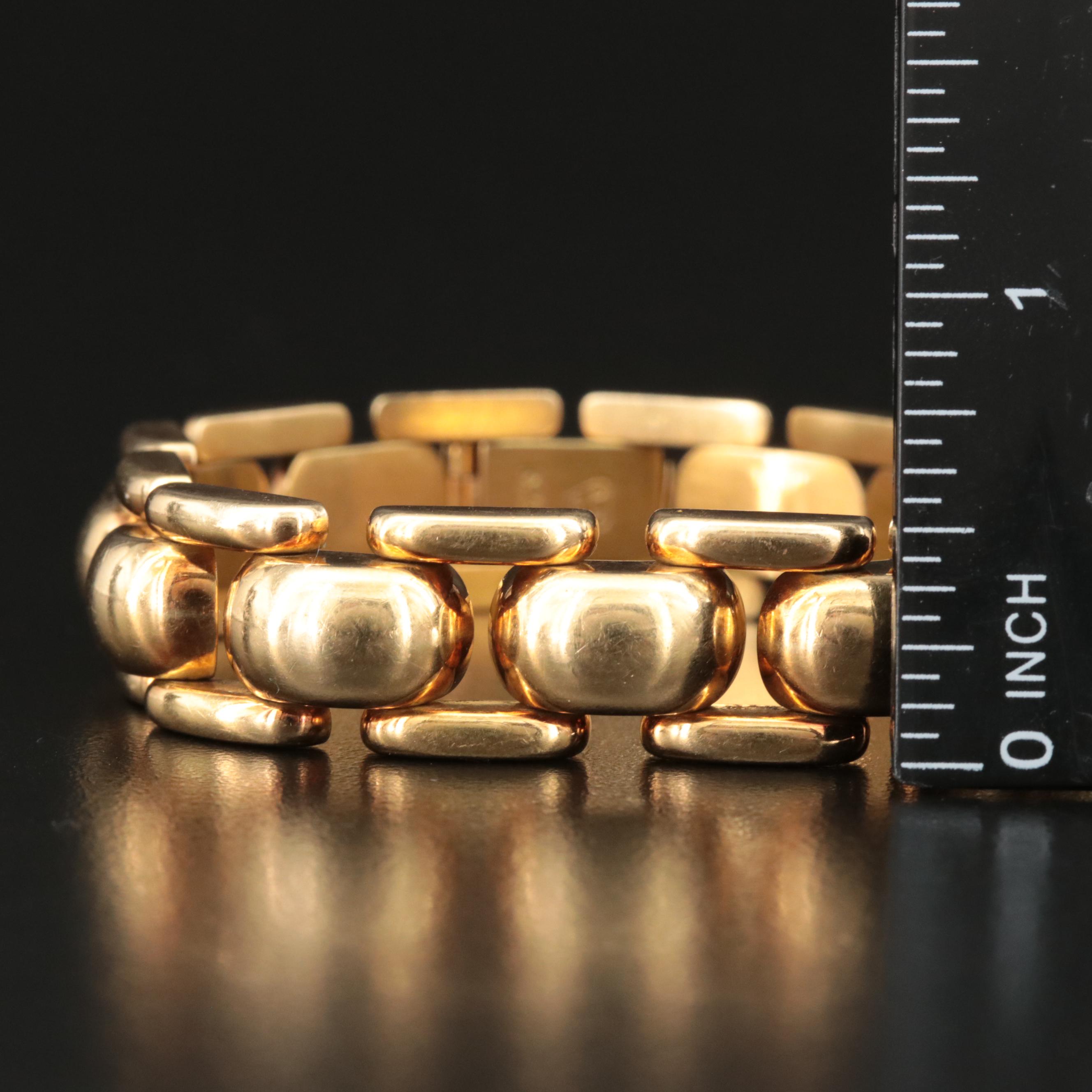 Vintage 18K Panther Link Bracelet | EBTH