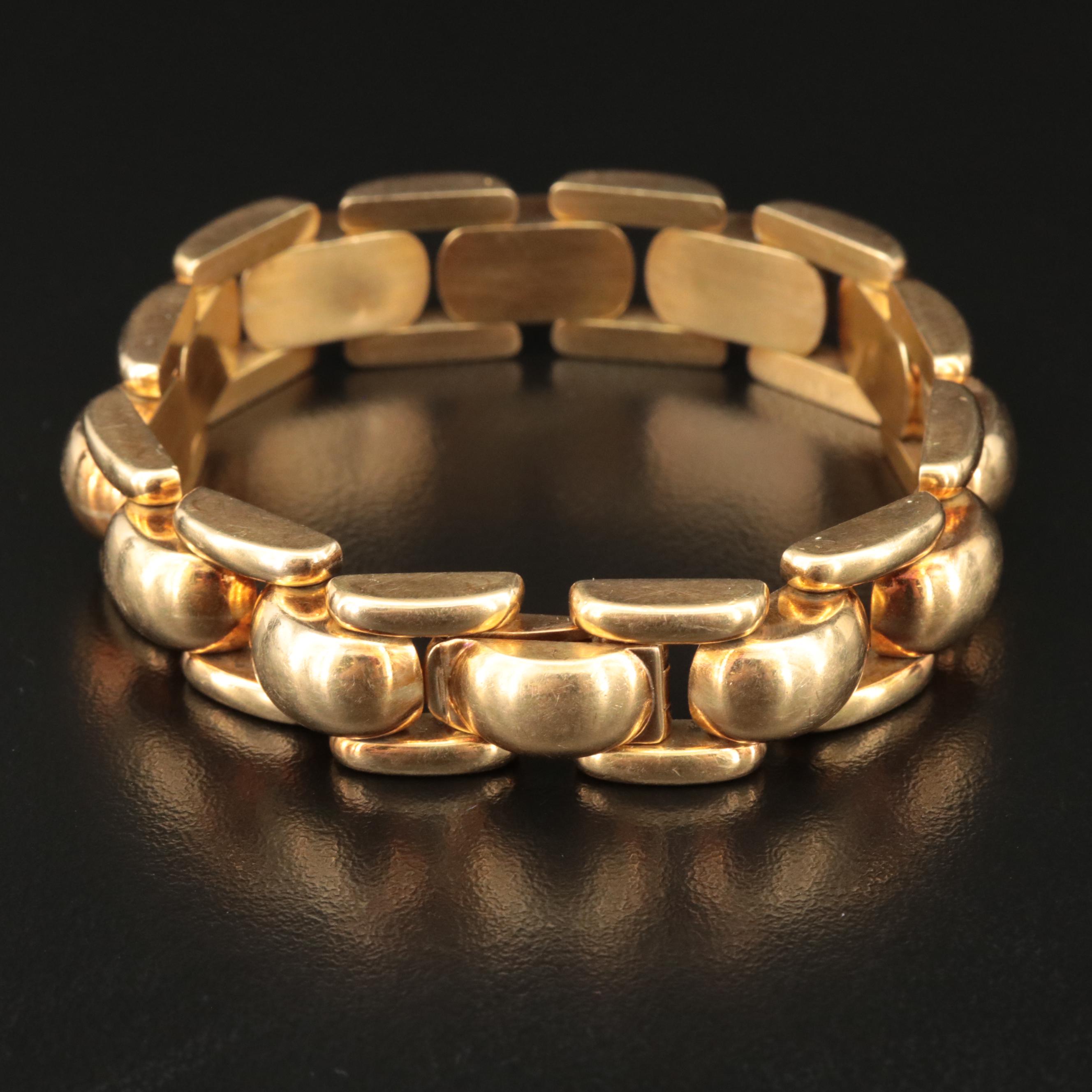 Vintage 18K Panther Link Bracelet | EBTH