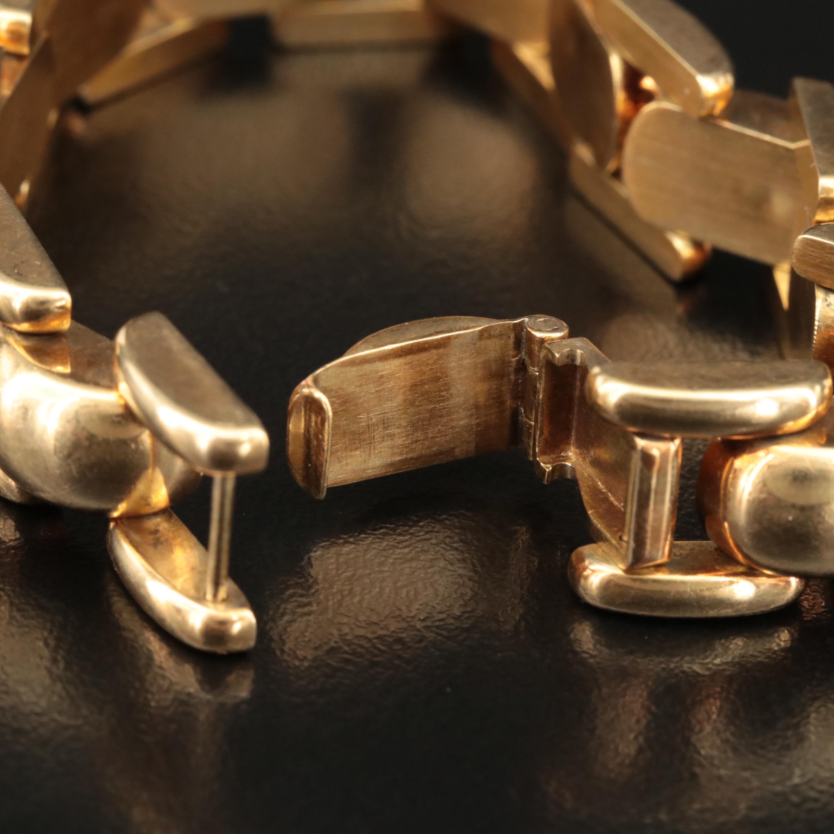 Vintage 18K Panther Link Bracelet | EBTH